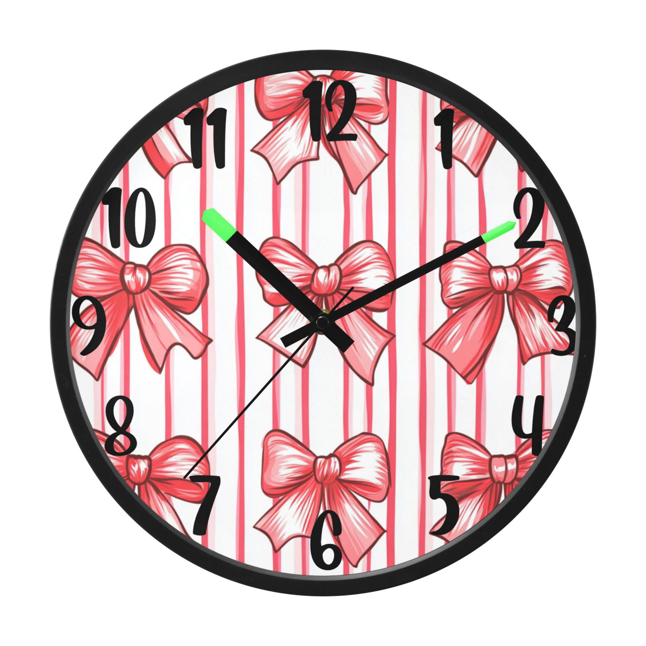 RMDQTR 12 Inch Sound-Activated LED Night Light Wall Clock Silent Sweep ...