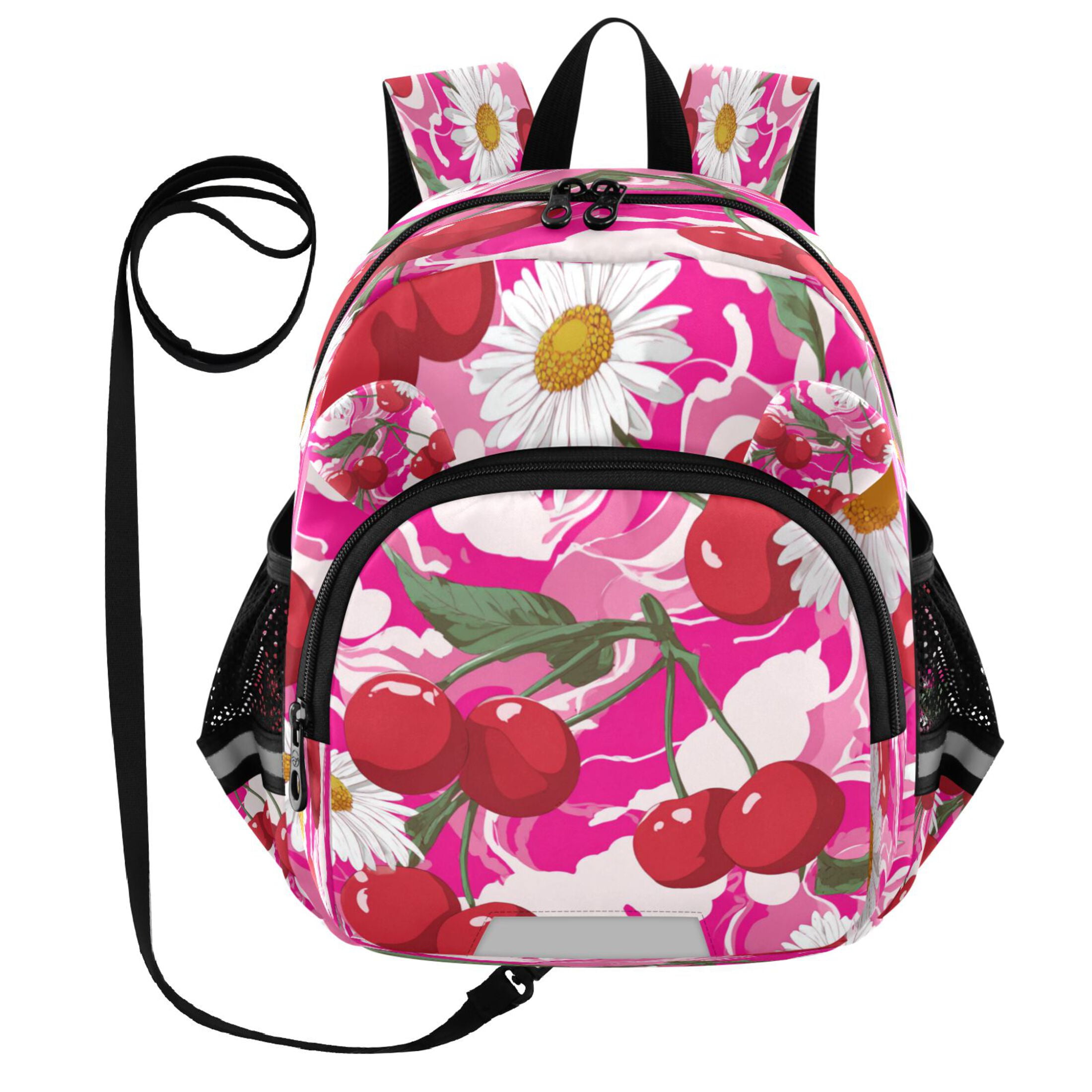 RMDQTR Adorable Ear-Print Backpack with Reflective Strip and Anti-Lost ...