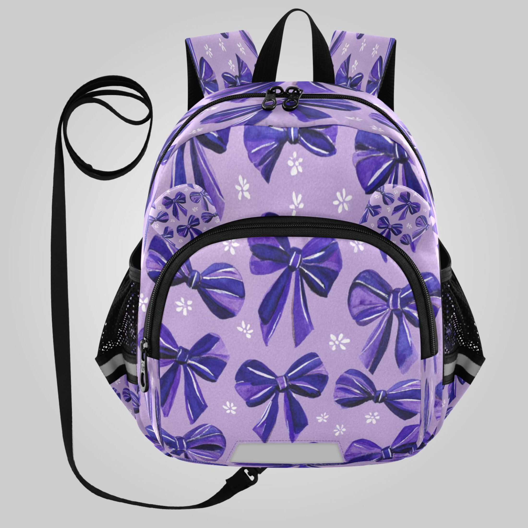 RMDQTR Adorable Ear-Print Backpack with Reflective Strip and Anti-Lost ...