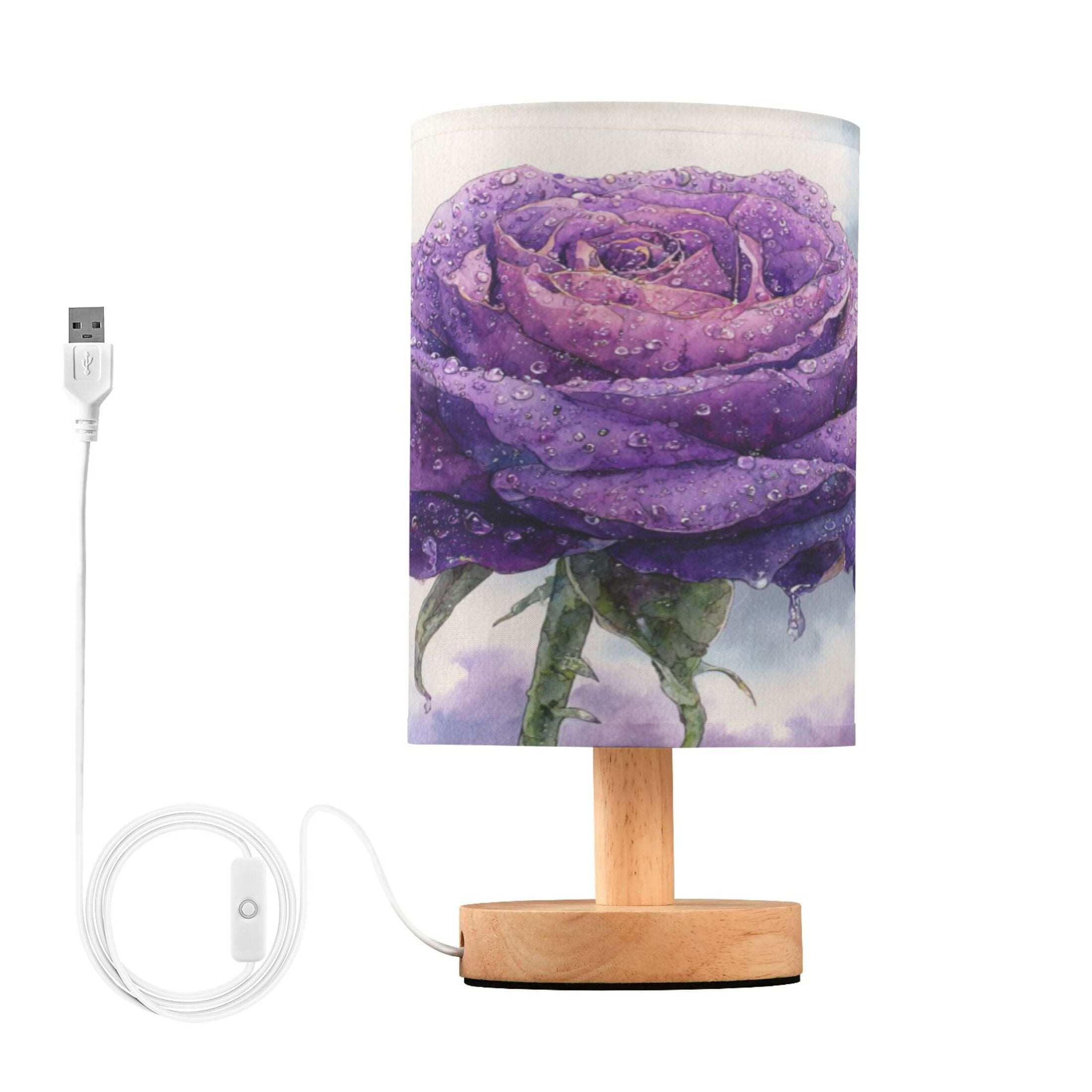 RMDQTR LED Push-Button Switch Warm-Tone Desk Lamp Plug-and-Play No ...