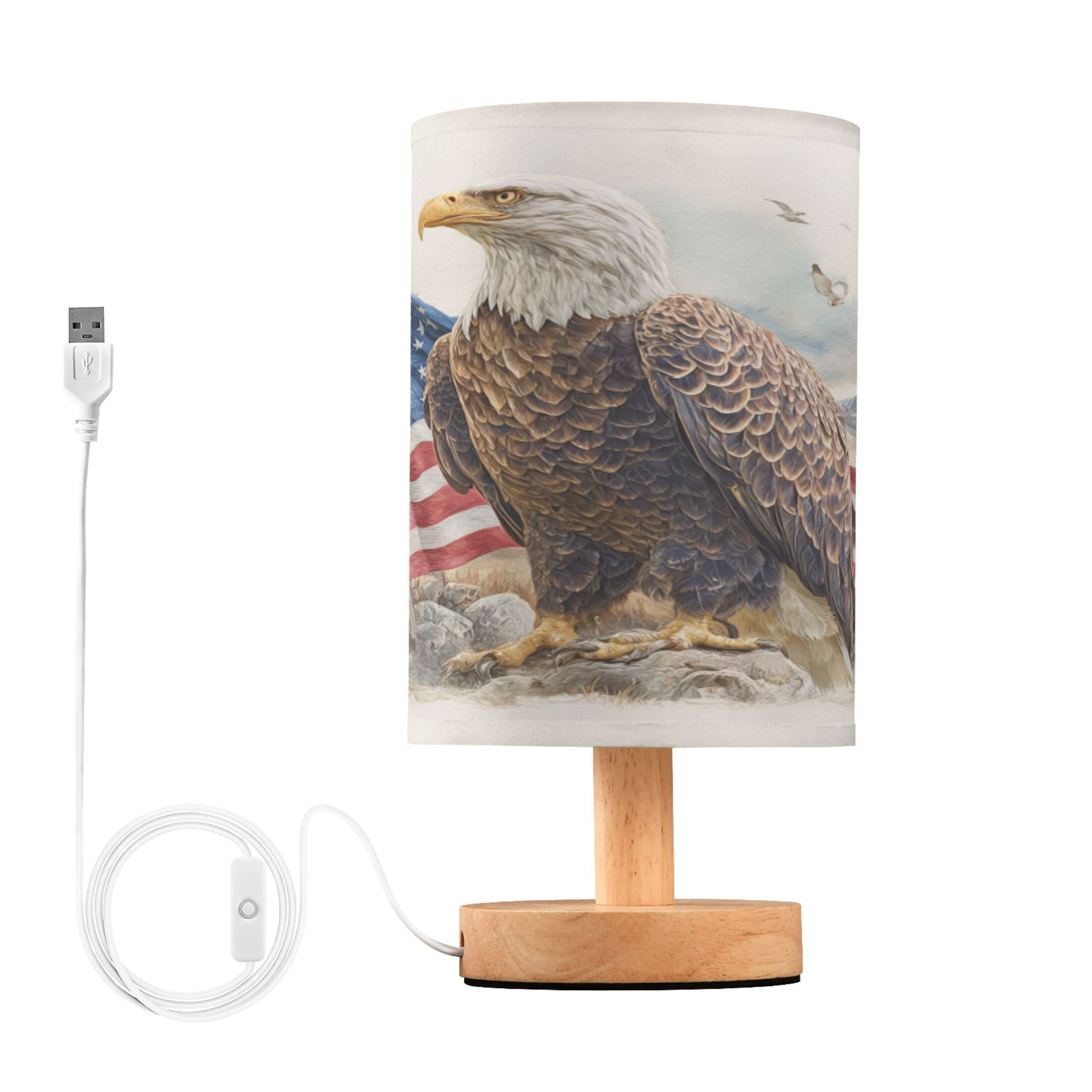 RMDQTR LED Push-Button Switch Warm-Tone Desk Lamp Plug-and-Play No ...