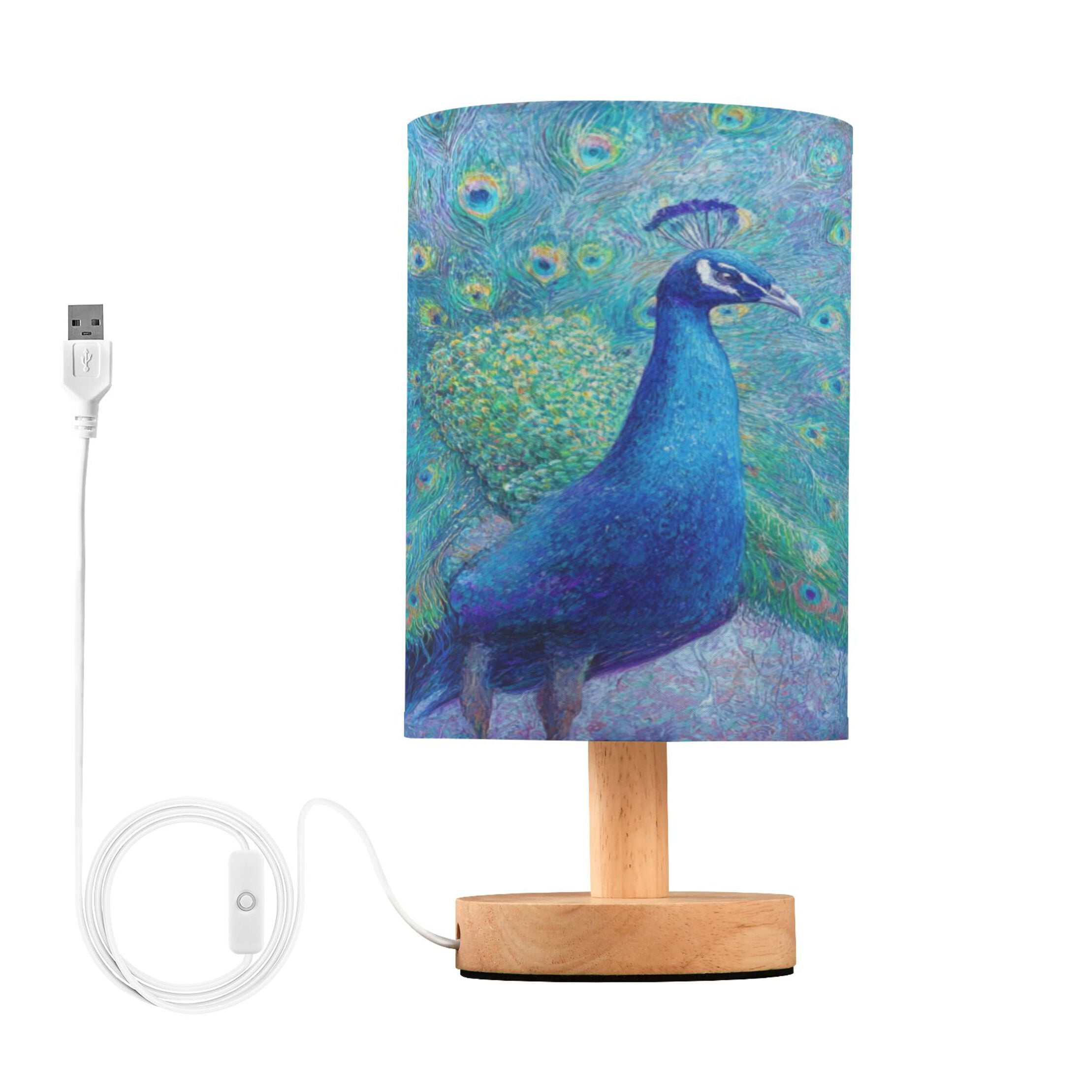 RMDQTR LED Push-Button Switch Warm-Tone Desk Lamp Plug-and-Play No ...