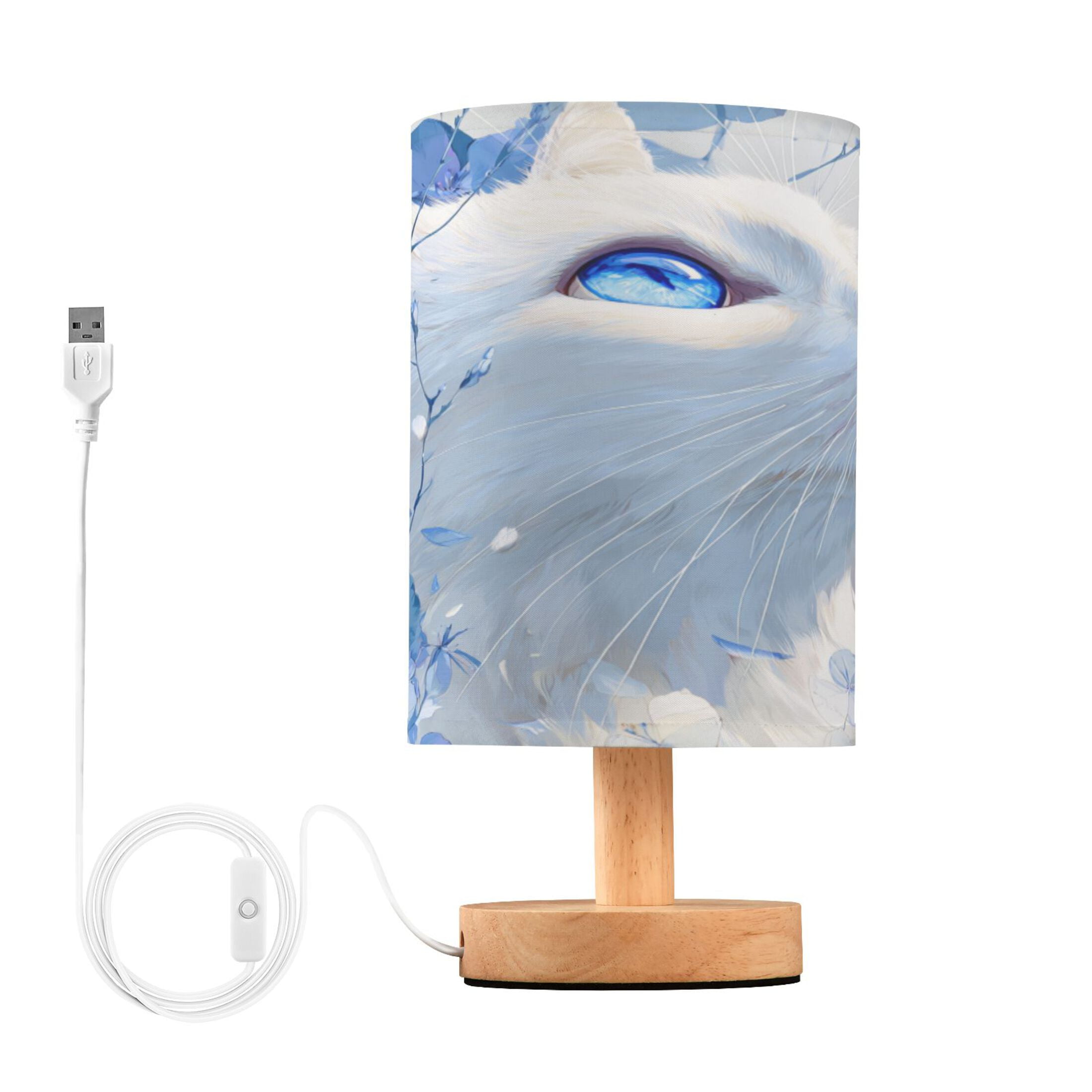 RMDQTR LED Push-Button Switch Warm-Tone Desk Lamp Plug-and-Play No ...