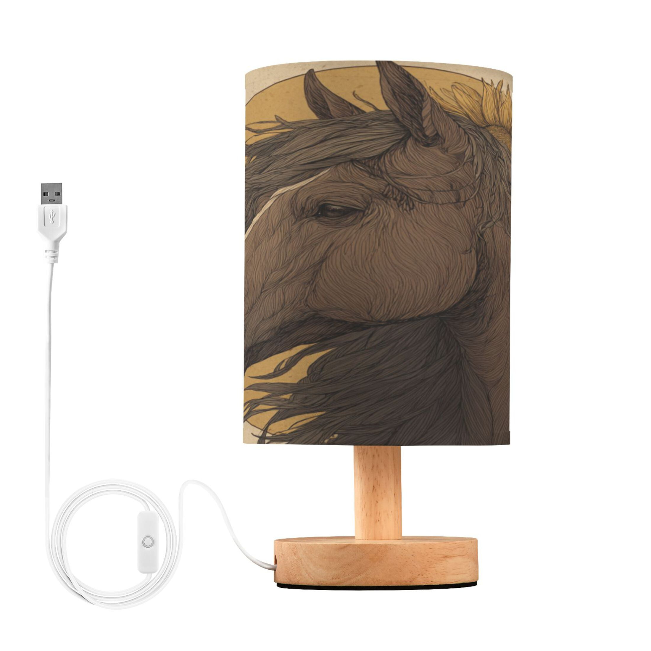 RMDQTR LED Push-Button Switch Warm-Tone Desk Lamp Plug-and-Play No ...