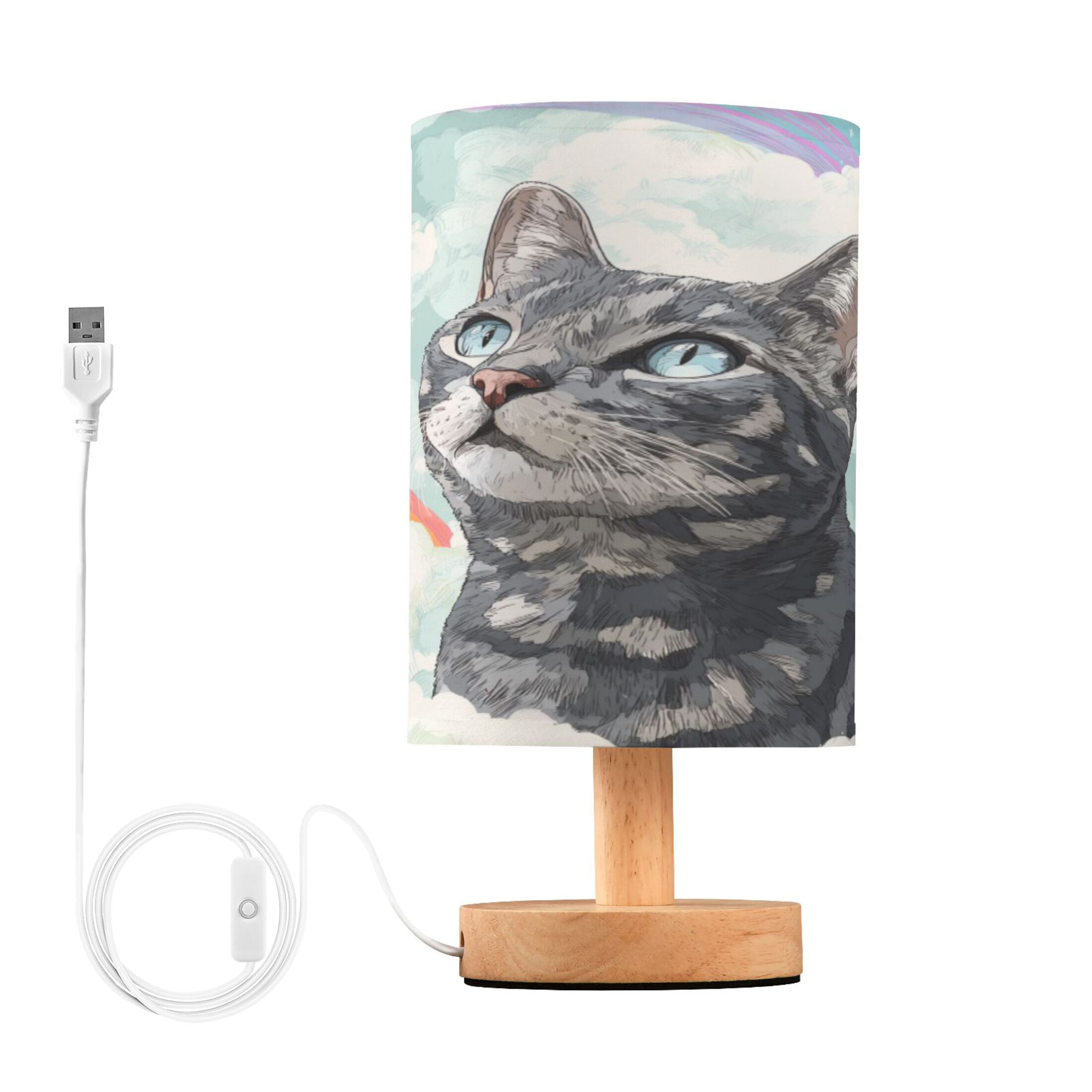 RMDQTR LED Push-Button Switch Warm-Tone Desk Lamp Plug-and-Play No ...