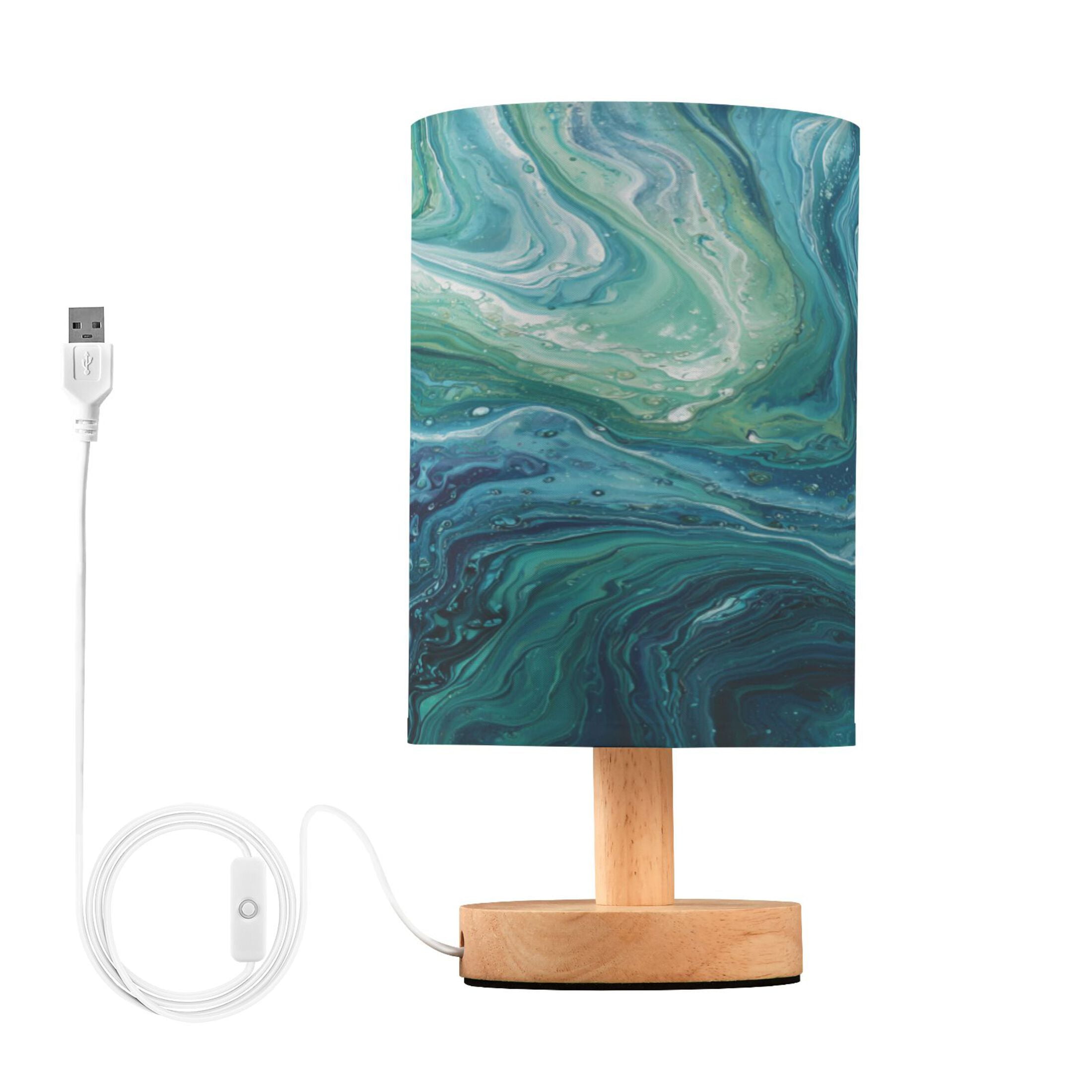 RMDQTR LED Push-Button Switch Warm-Tone Desk Lamp Plug-and-Play No ...