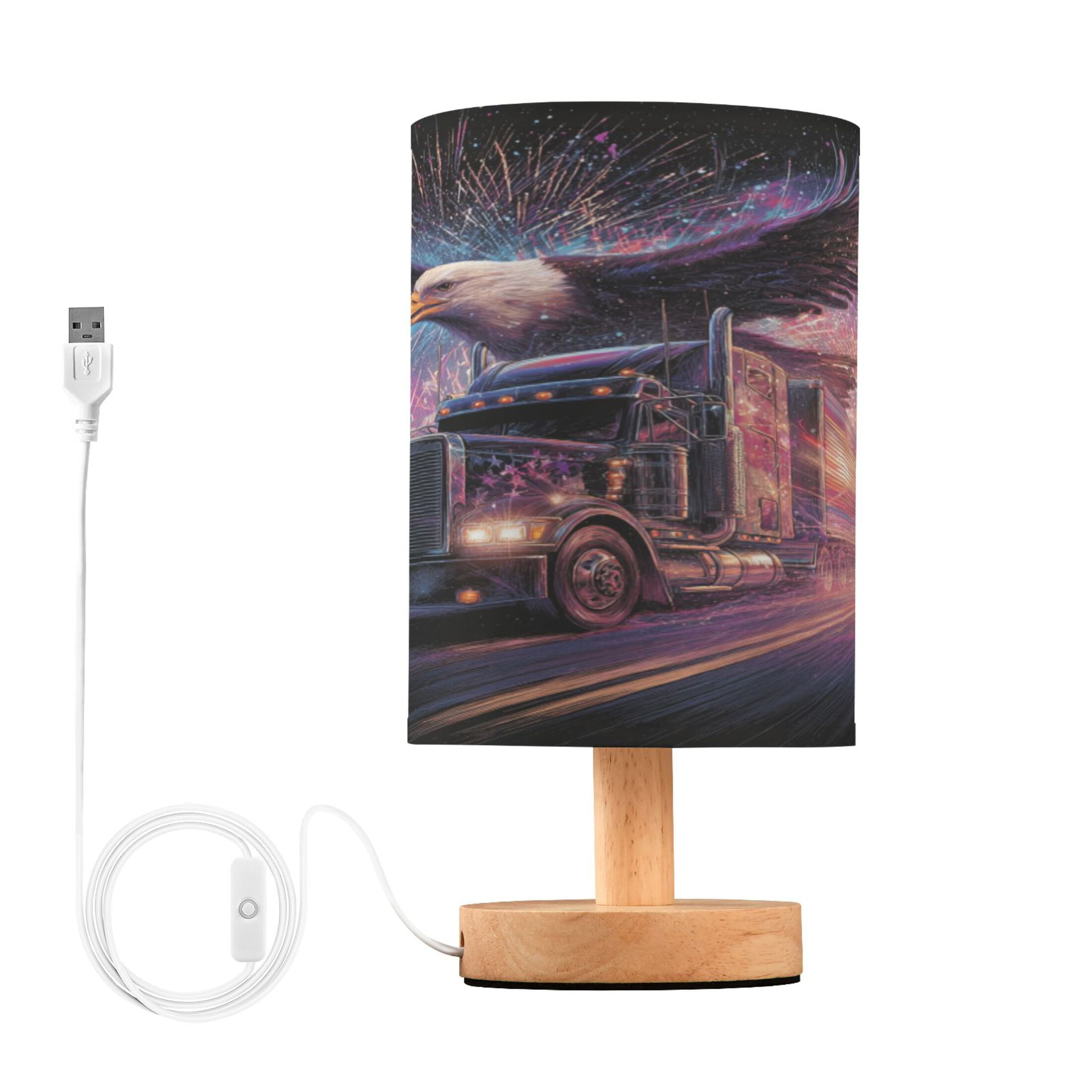 RMDQTR LED Push-Button Switch Warm-Tone Desk Lamp Plug-and-Play No ...