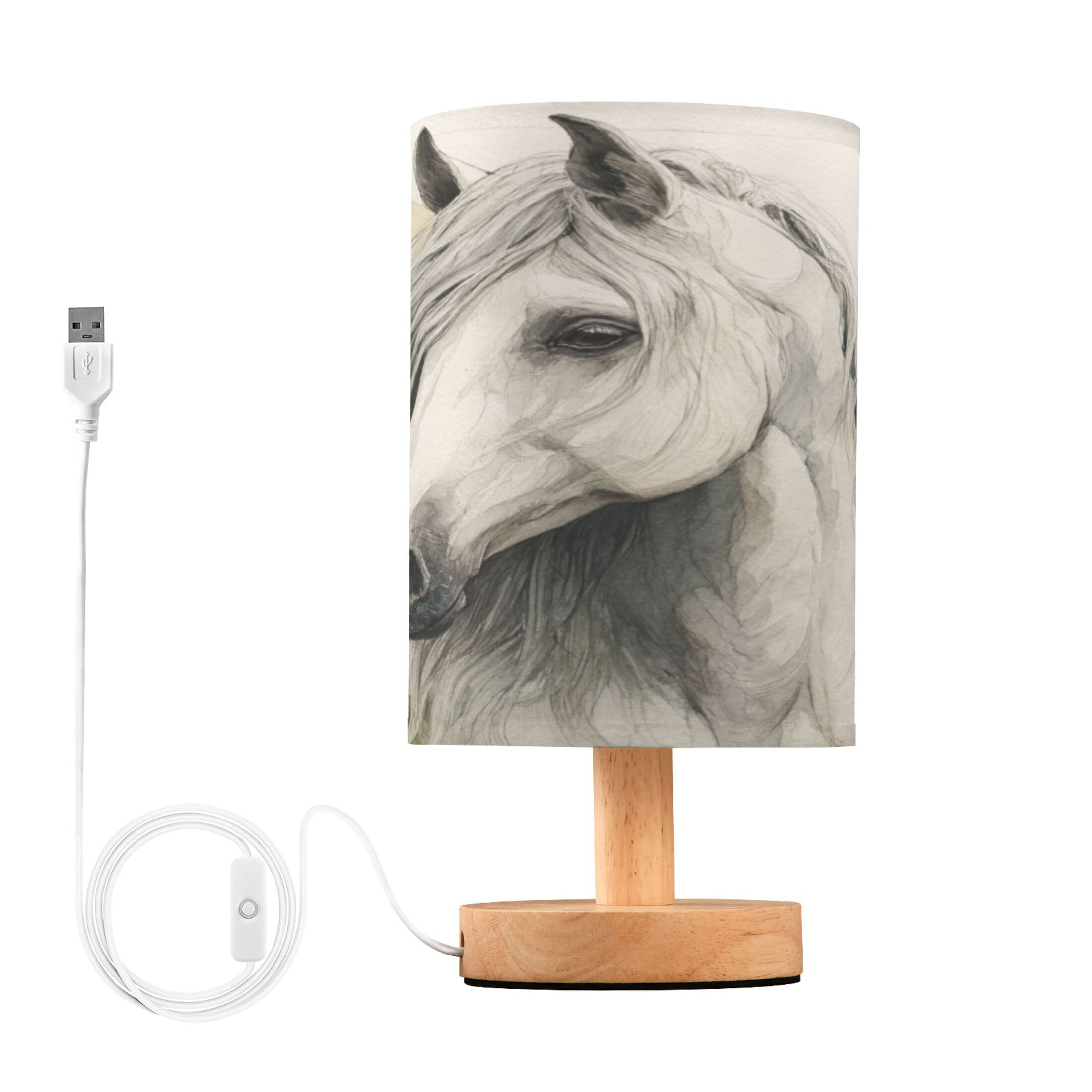RMDQTR LED Push-Button Switch Warm-Tone Desk Lamp Plug-and-Play No ...