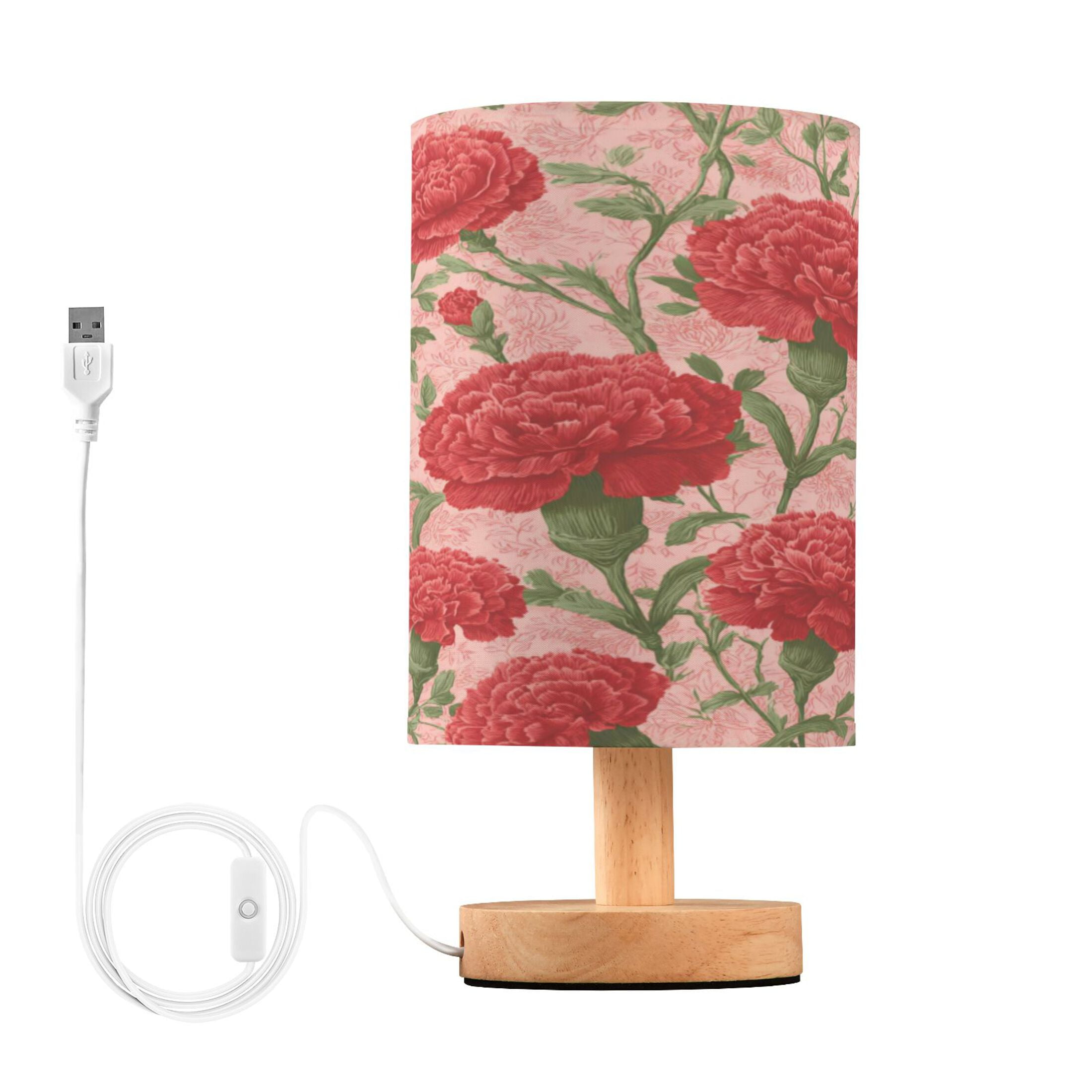 RMDQTR LED Push-Button Switch Warm-Tone Desk Lamp Plug-and-Play No ...