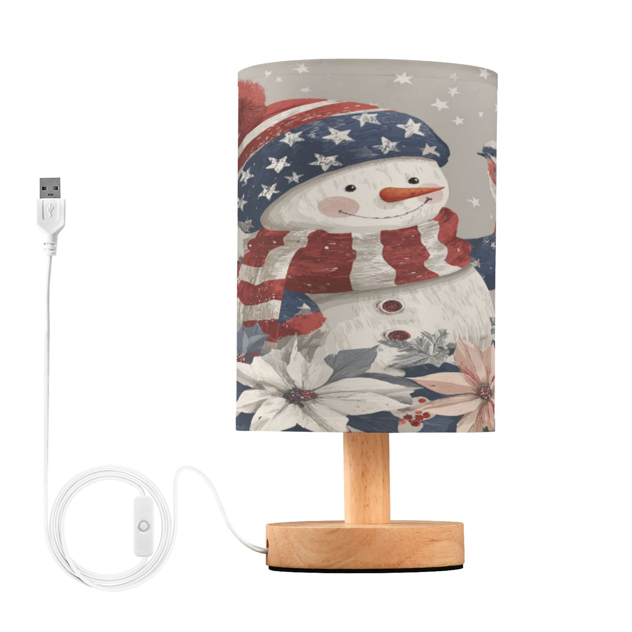 RMDQTR LED Push-Button Switch Warm-Tone Desk Lamp Plug-and-Play No ...