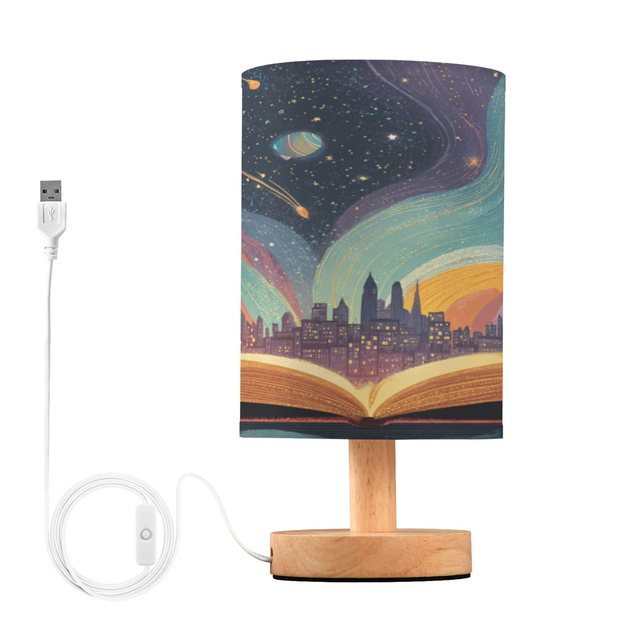 RMDQTR LED Push-Button Switch Warm-Tone Desk Lamp Plug-and-Play No ...