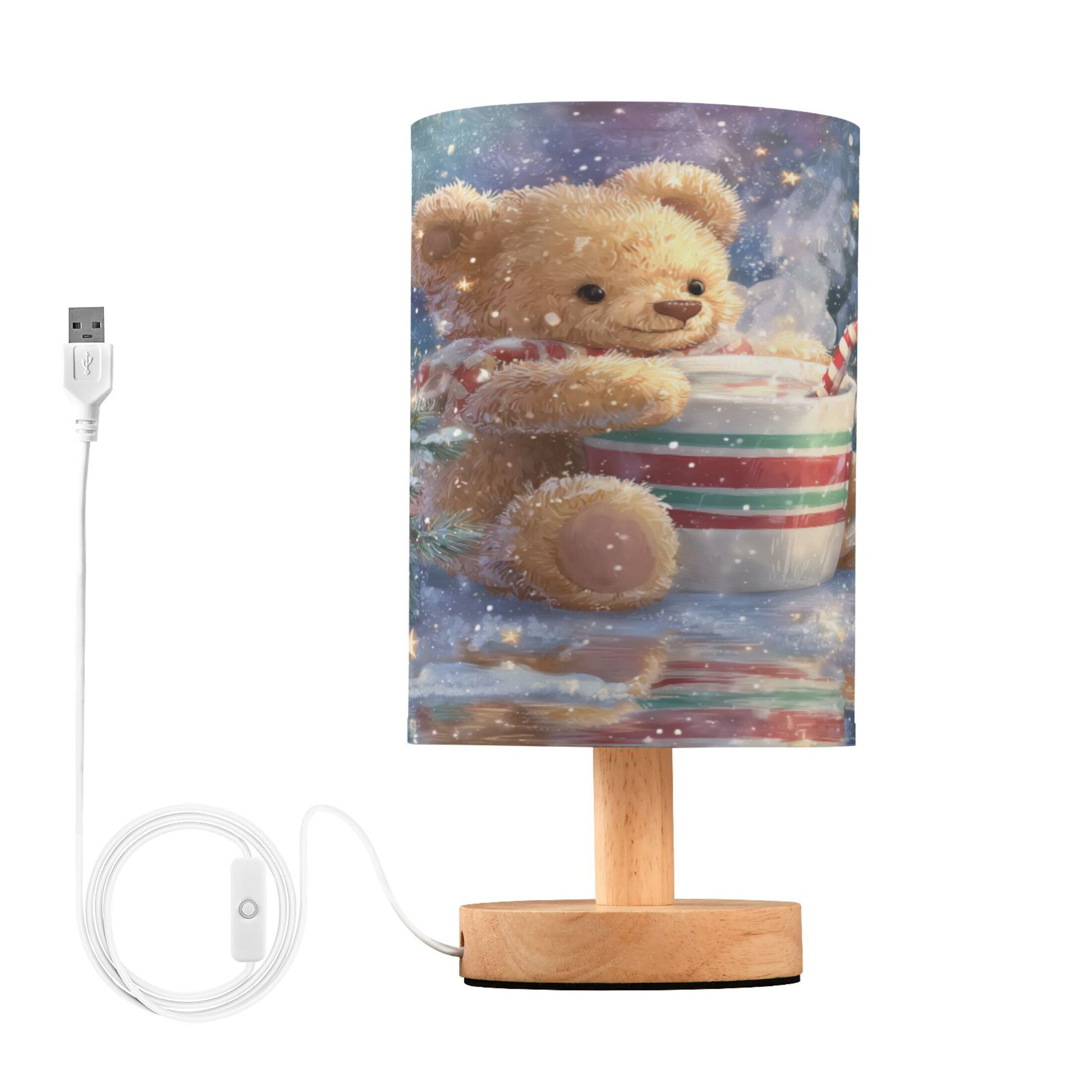 RMDQTR LED Push-Button Switch Warm-Tone Desk Lamp Plug-and-Play No ...