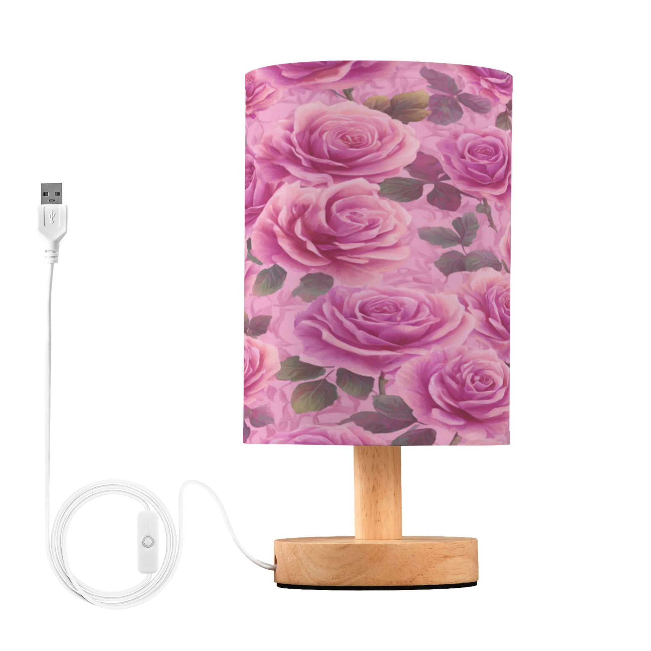 RMDQTR LED Push-Button Switch Warm-Tone Desk Lamp Plug-and-Play No ...