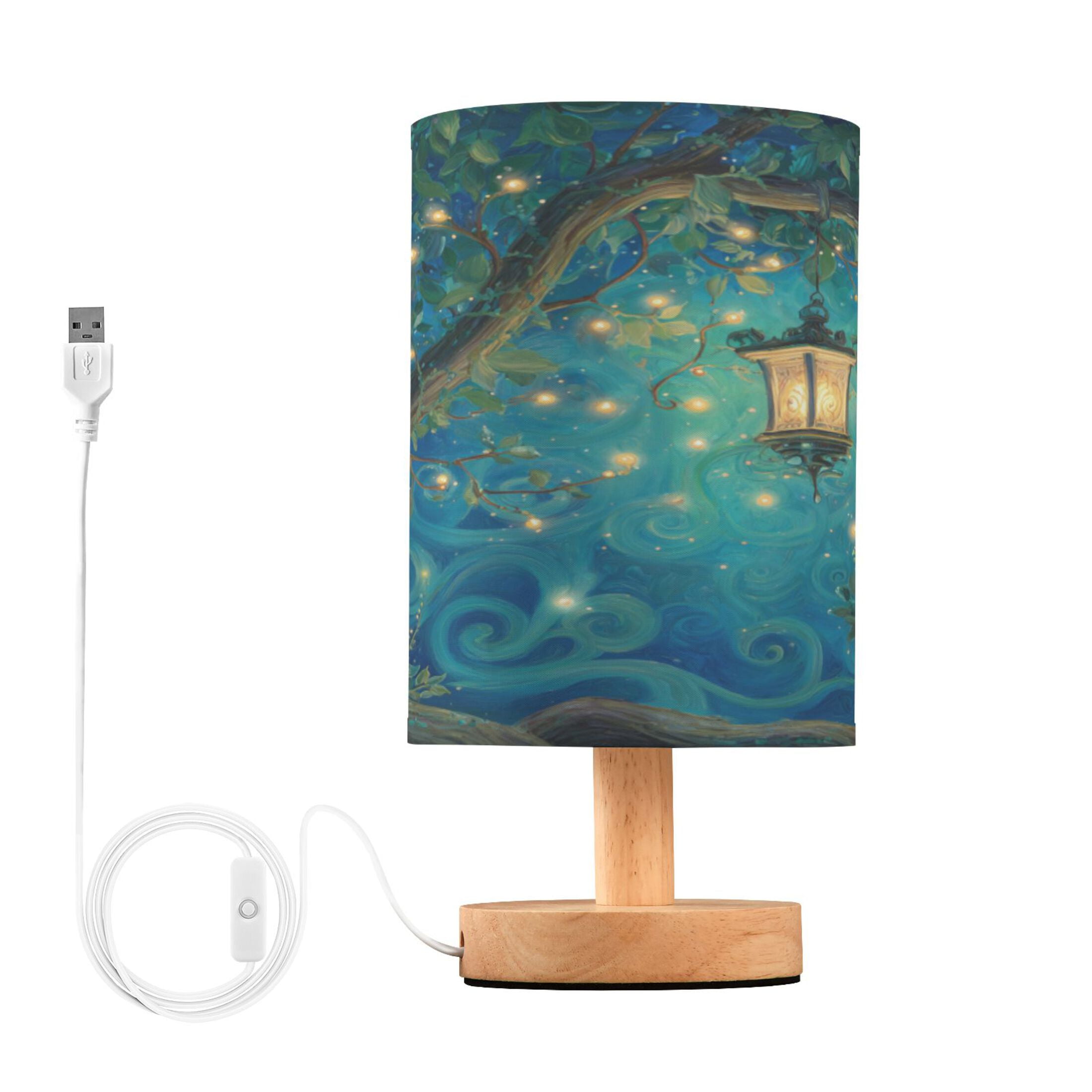 RMDQTR LED Push-Button Switch Warm-Tone Desk Lamp Plug-and-Play No ...