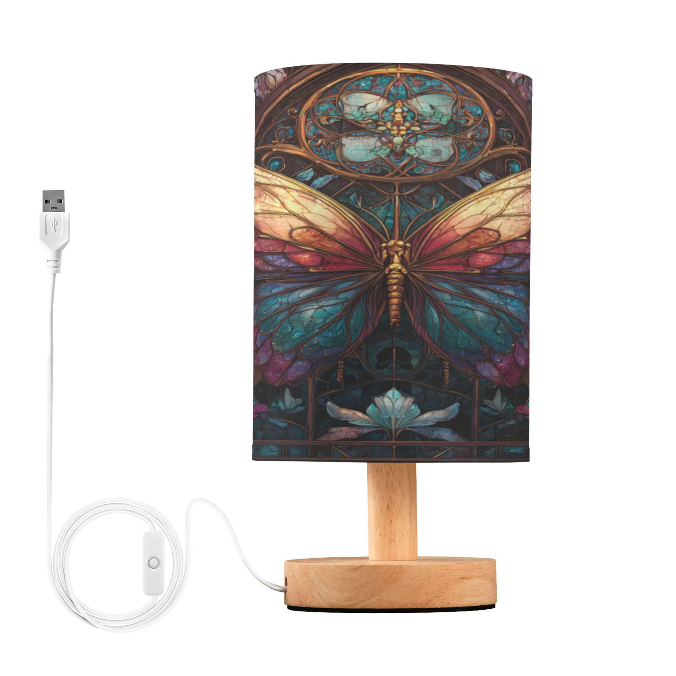 RMDQTR LED Push-Button Switch Warm-Tone Desk Lamp Plug-and-Play No ...