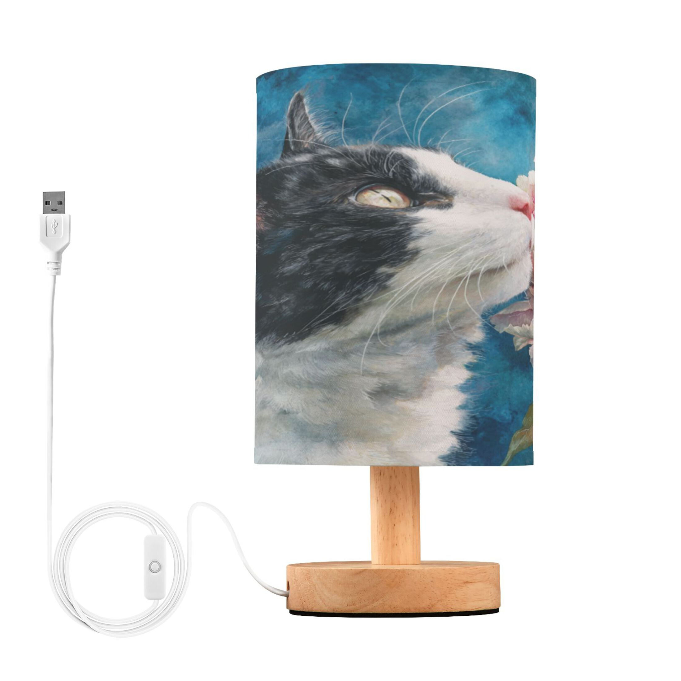 RMDQTR LED Push-Button Switch Warm-Tone Desk Lamp Plug-and-Play No ...