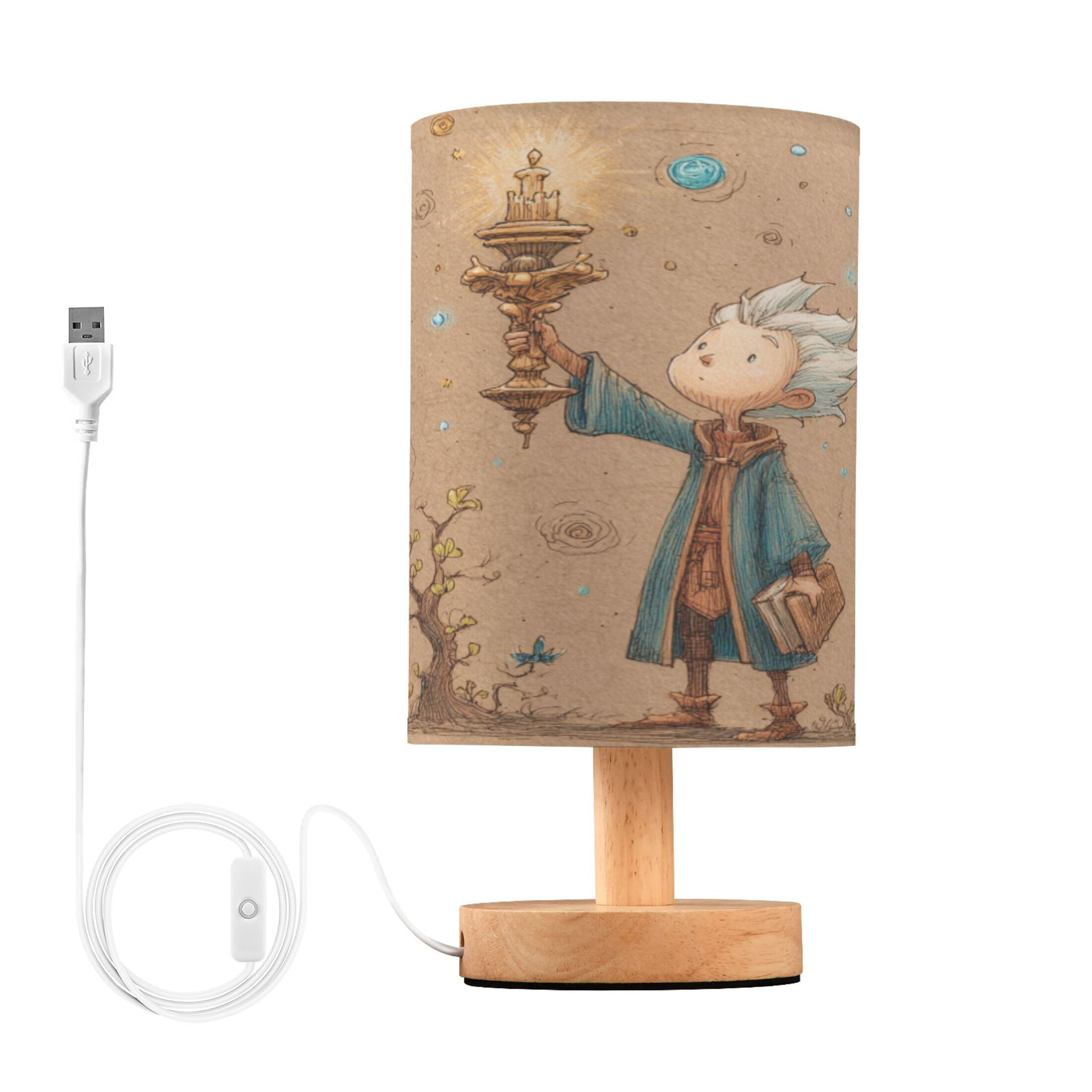 RMDQTR LED Push-Button Switch Warm-Tone Desk Lamp Plug-and-Play No ...