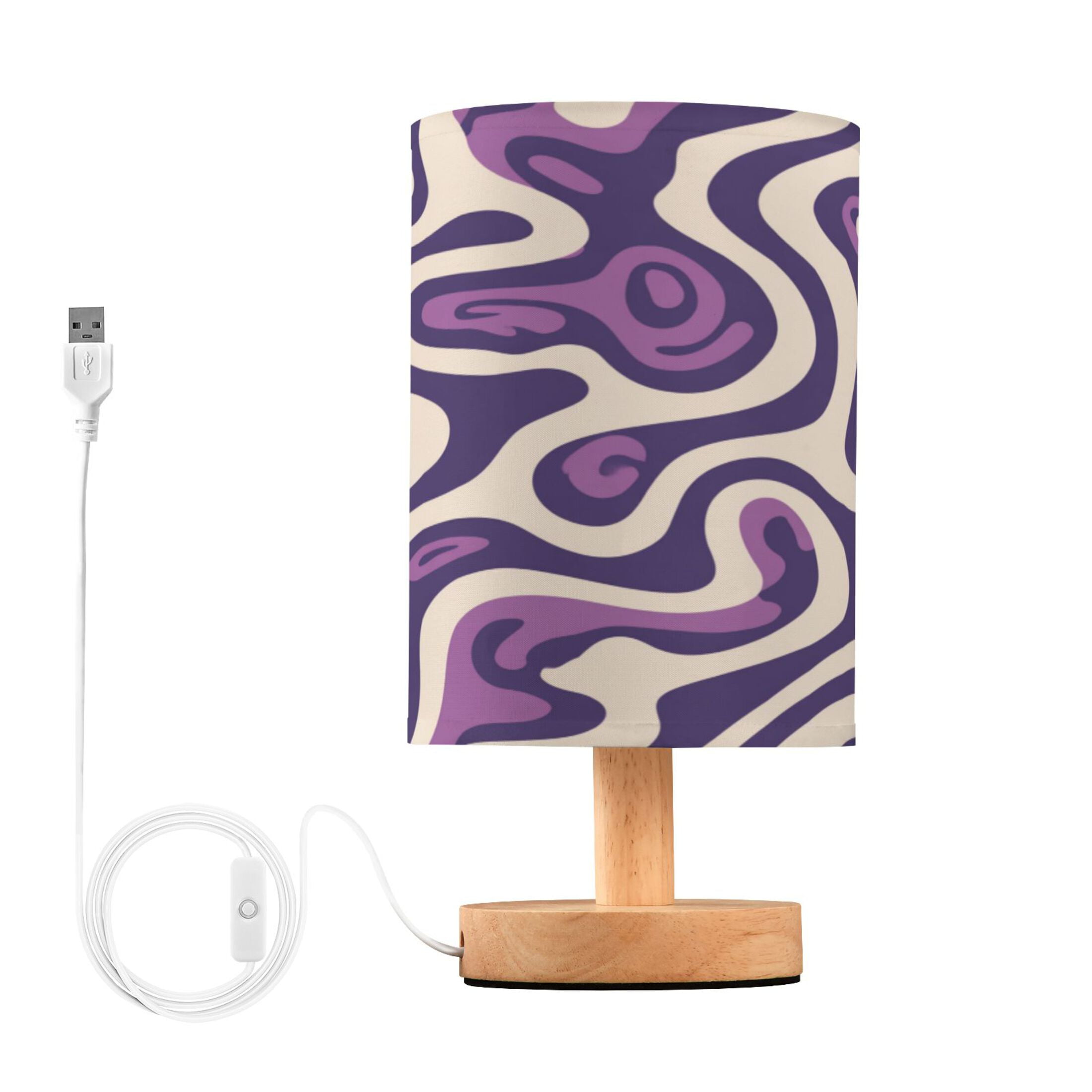 RMDQTR LED Push-Button Switch Warm-Tone Desk Lamp Plug-and-Play No ...