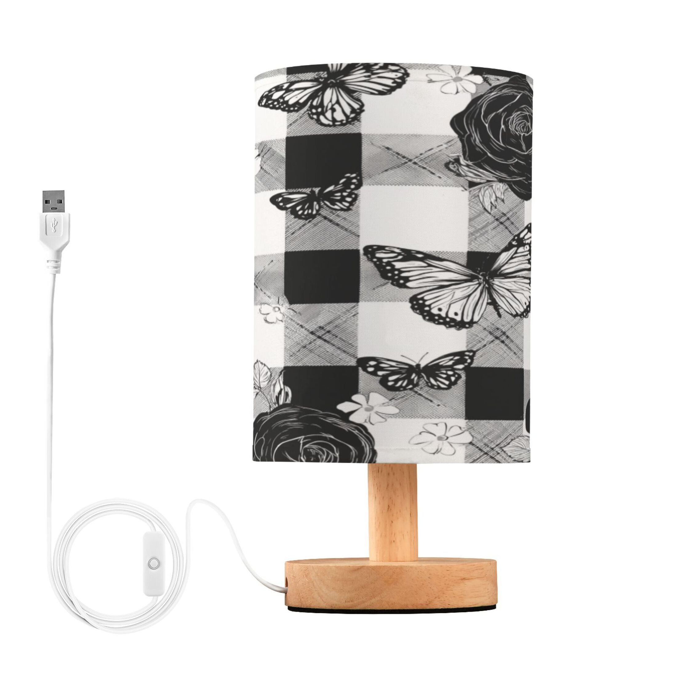 RMDQTR LED Push-Button Switch Warm-Tone Desk Lamp Plug-and-Play No ...