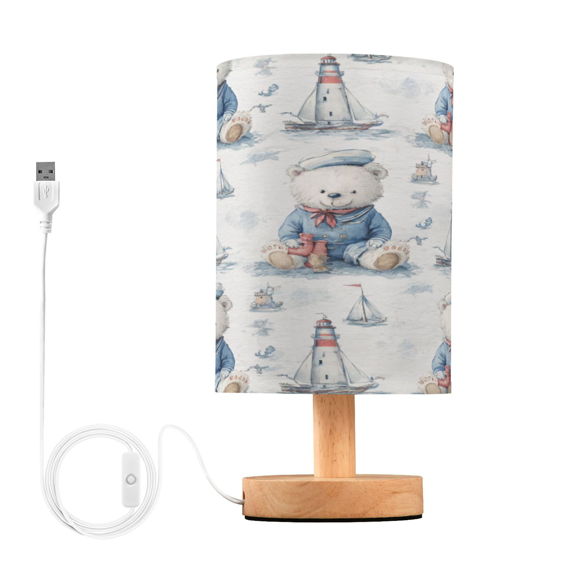 RMDQTR LED Push-Button Switch Warm-Tone Desk Lamp Plug-and-Play No ...