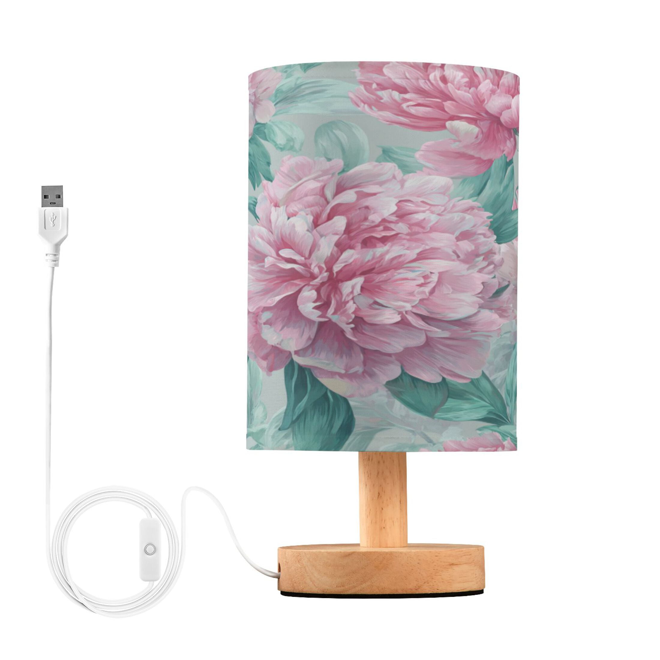 RMDQTR LED Push-Button Switch Warm-Tone Desk Lamp Plug-and-Play No ...