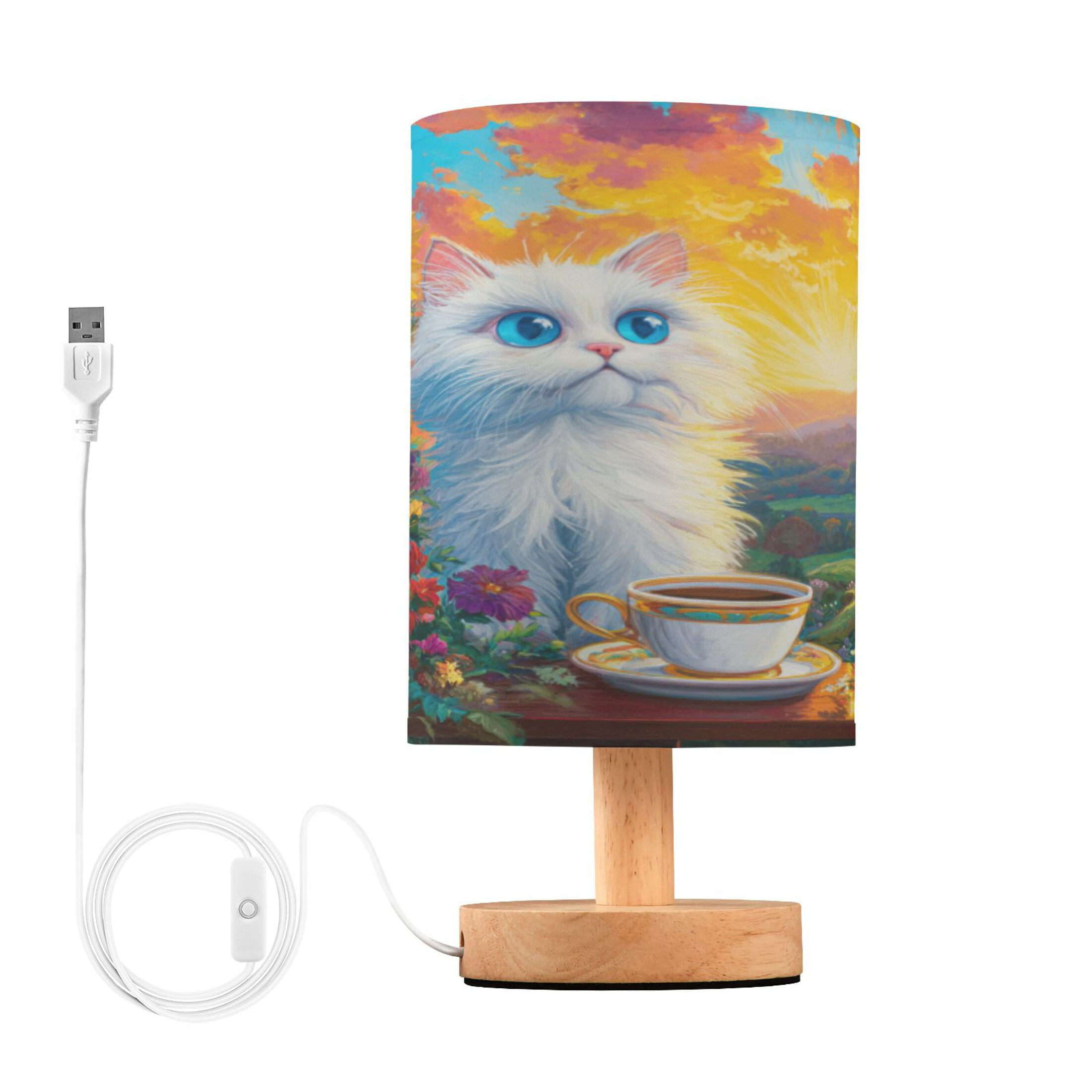 RMDQTR LED Push-Button Switch Warm-Tone Desk Lamp Plug-and-Play No ...
