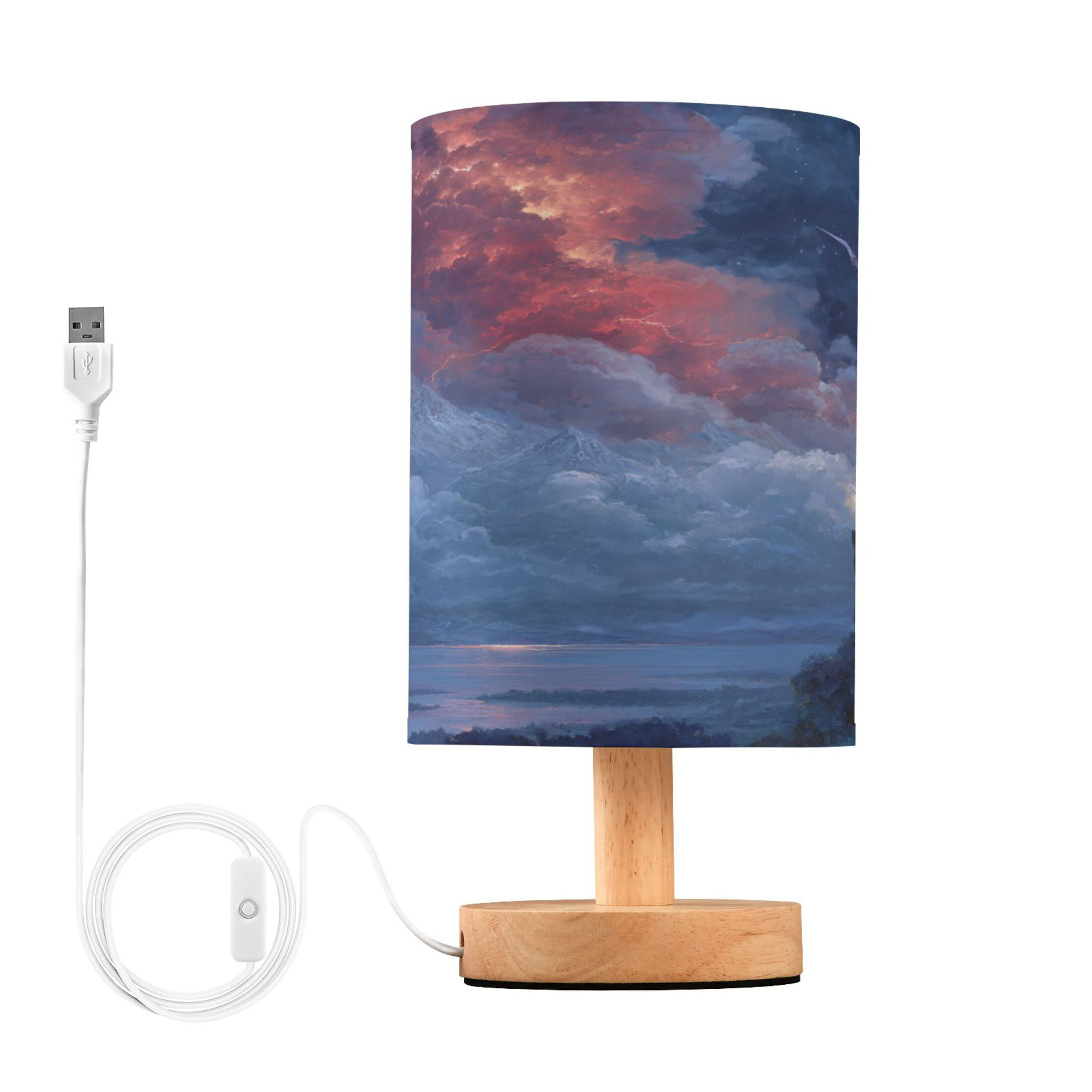 RMDQTR LED Push-Button Switch Warm-Tone Desk Lamp Plug-and-Play No ...