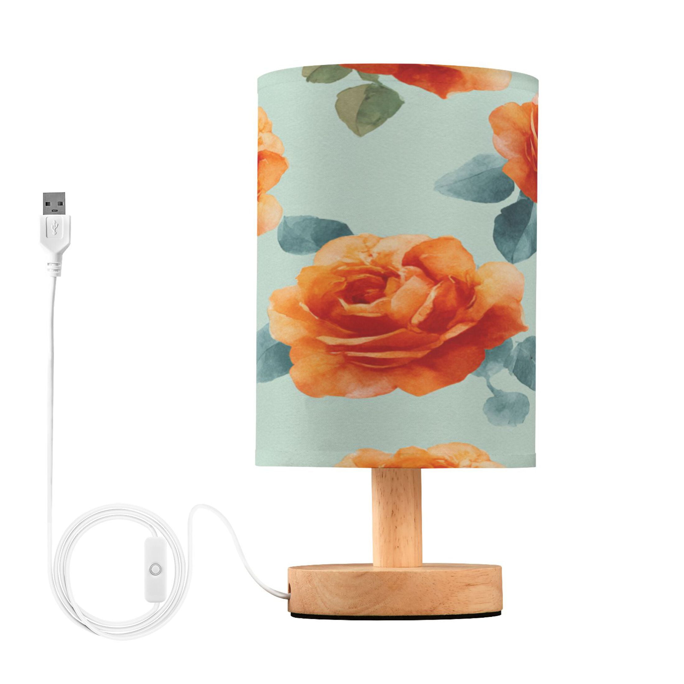 RMDQTR LED Push-Button Switch Warm-Tone Desk Lamp Plug-and-Play No ...