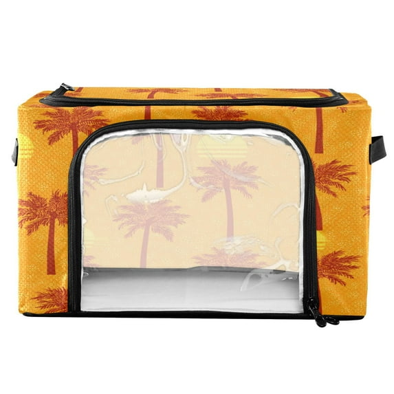 RMDQTR Waterproof Double Opening Foldable Storage Bin with Iron Frame ...