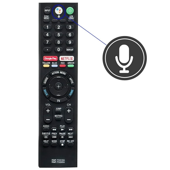 Replacement Remote Control Sony Bravia Tv