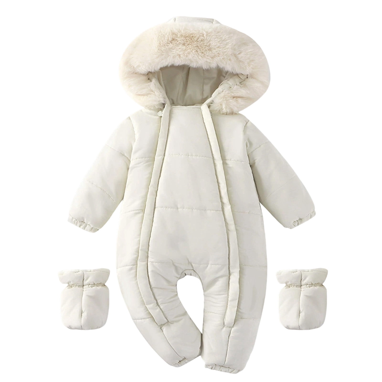 RMGVDSD Baby Boy Girl Winter Snowsuit Warm Padded Snow Wear Outfit Cute ...