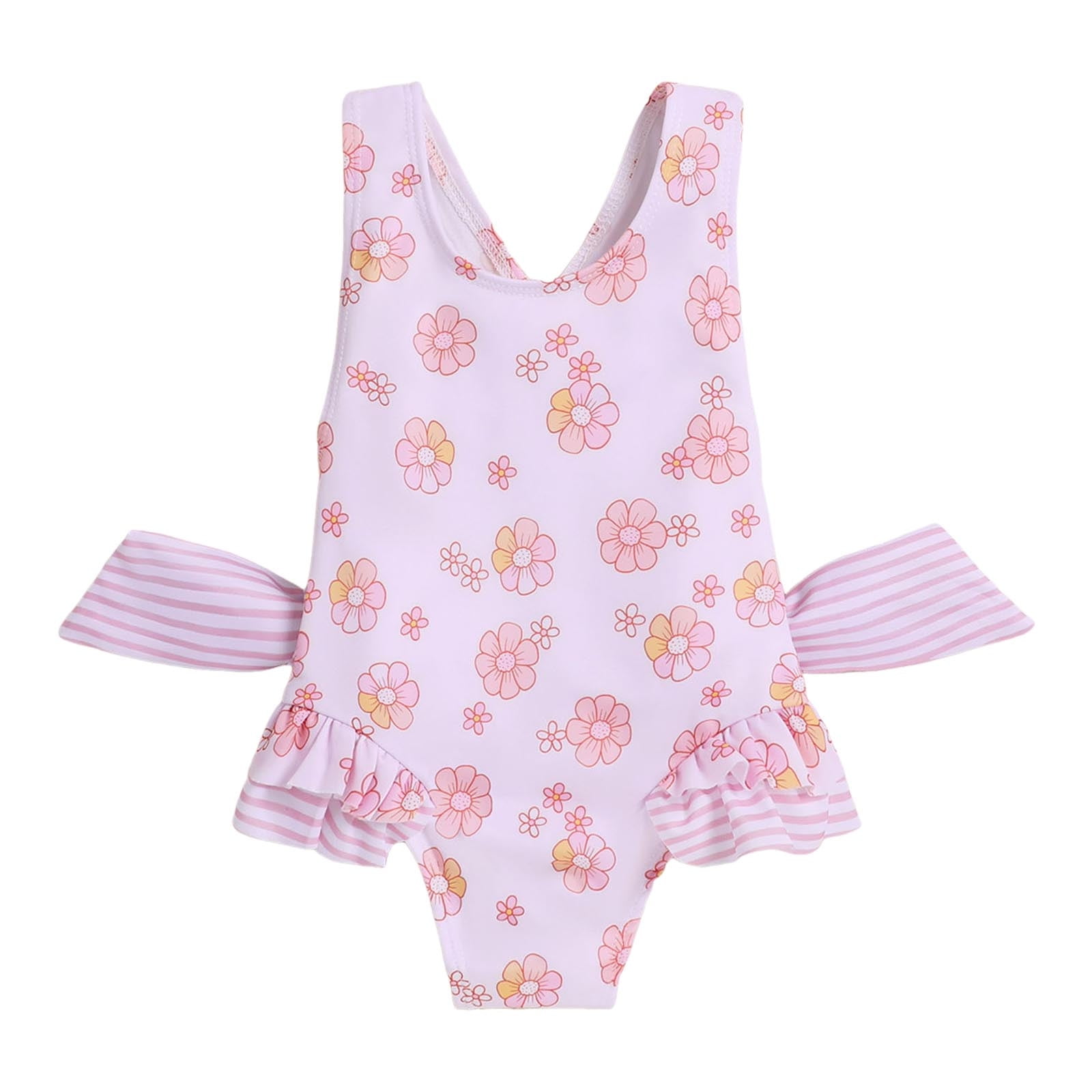 RMGVDSD Girls One Piece Swimsuit Summer Kids Girls Swimwear Floral ...