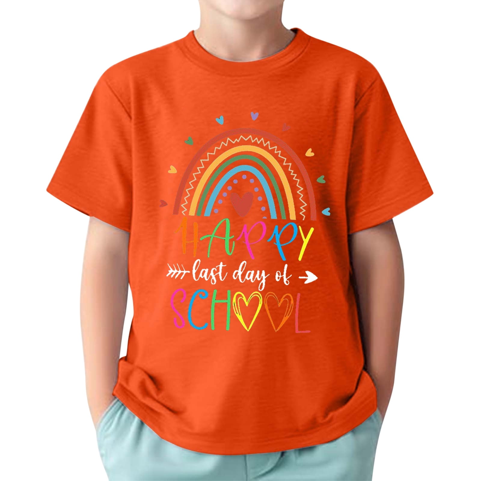 RMGVDSD Last Day Of School Shirt For Boys Girls Kids Happy Funny End Of ...