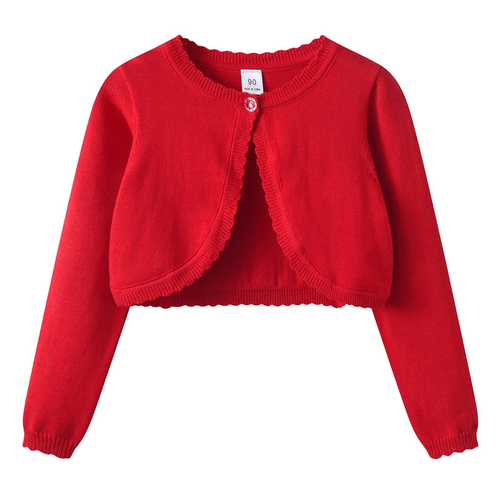 RMGVDSD Little Girls Cardigan Sweater Girls Knit Cardigan Sweater Top ...