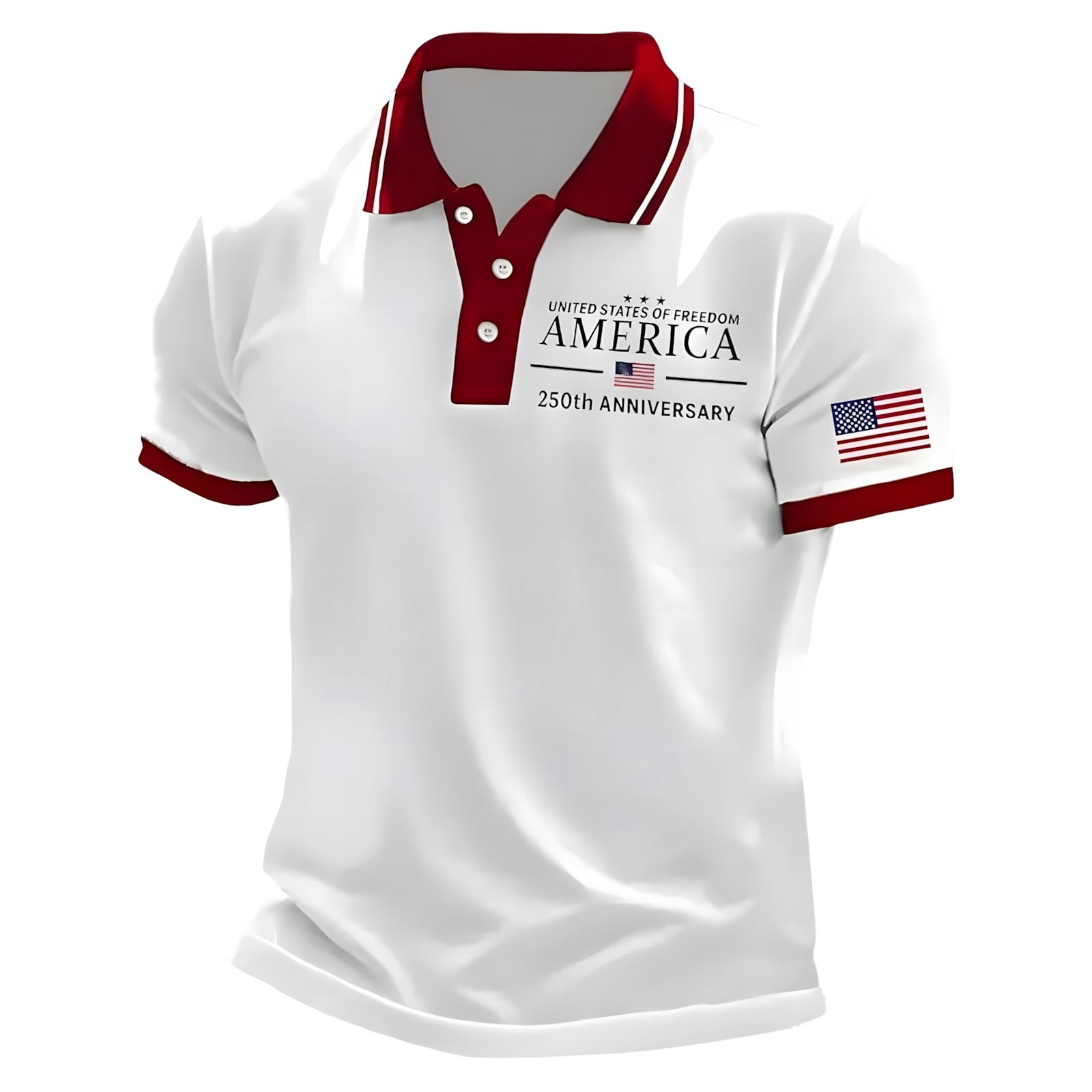 RMGVDSD Men's Polo Shirts 4th of July Shirt Independence Day Golf ...