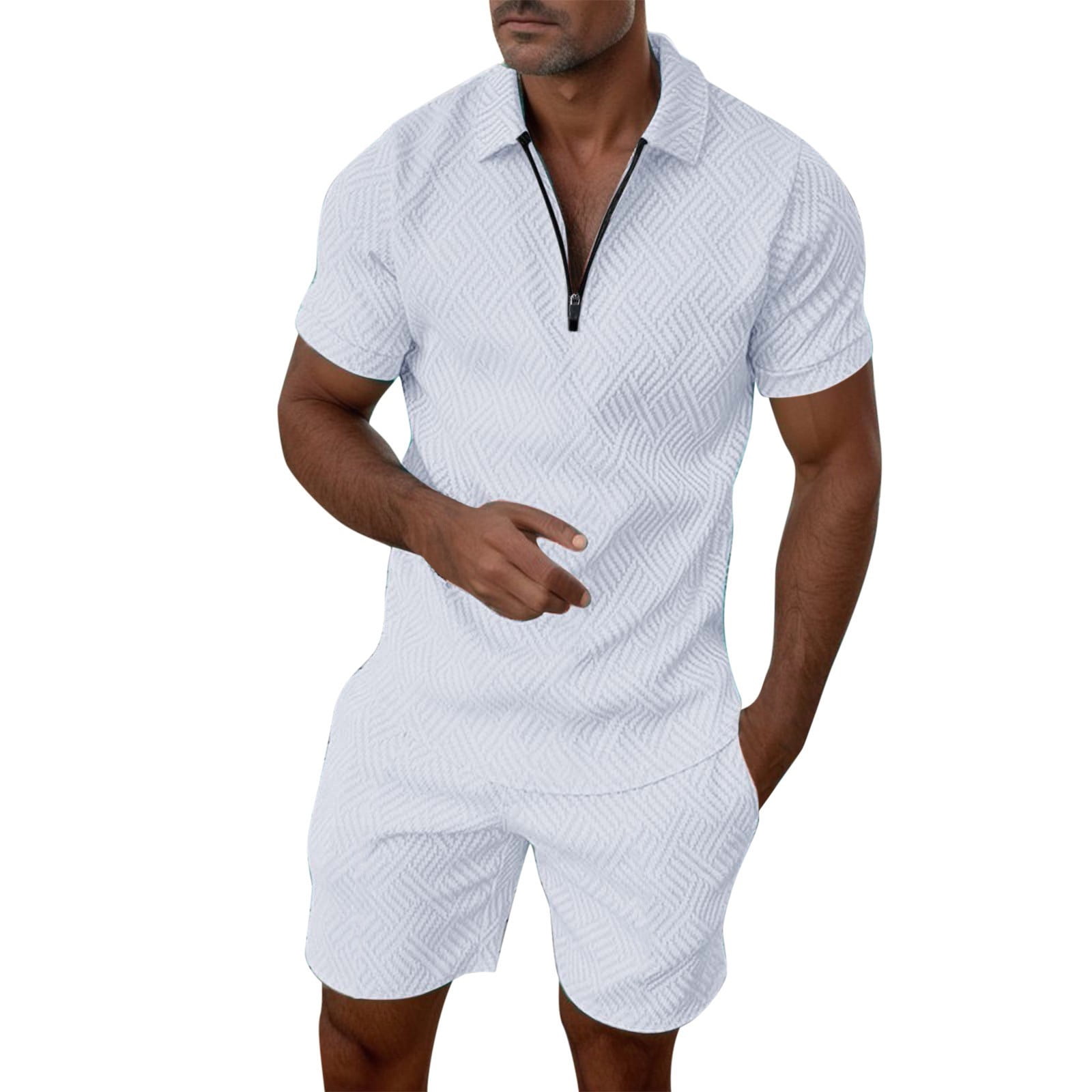 RMGVDSD Mens Casual 2 Piece Outfits Mens Short Sets Fashion Summer ...
