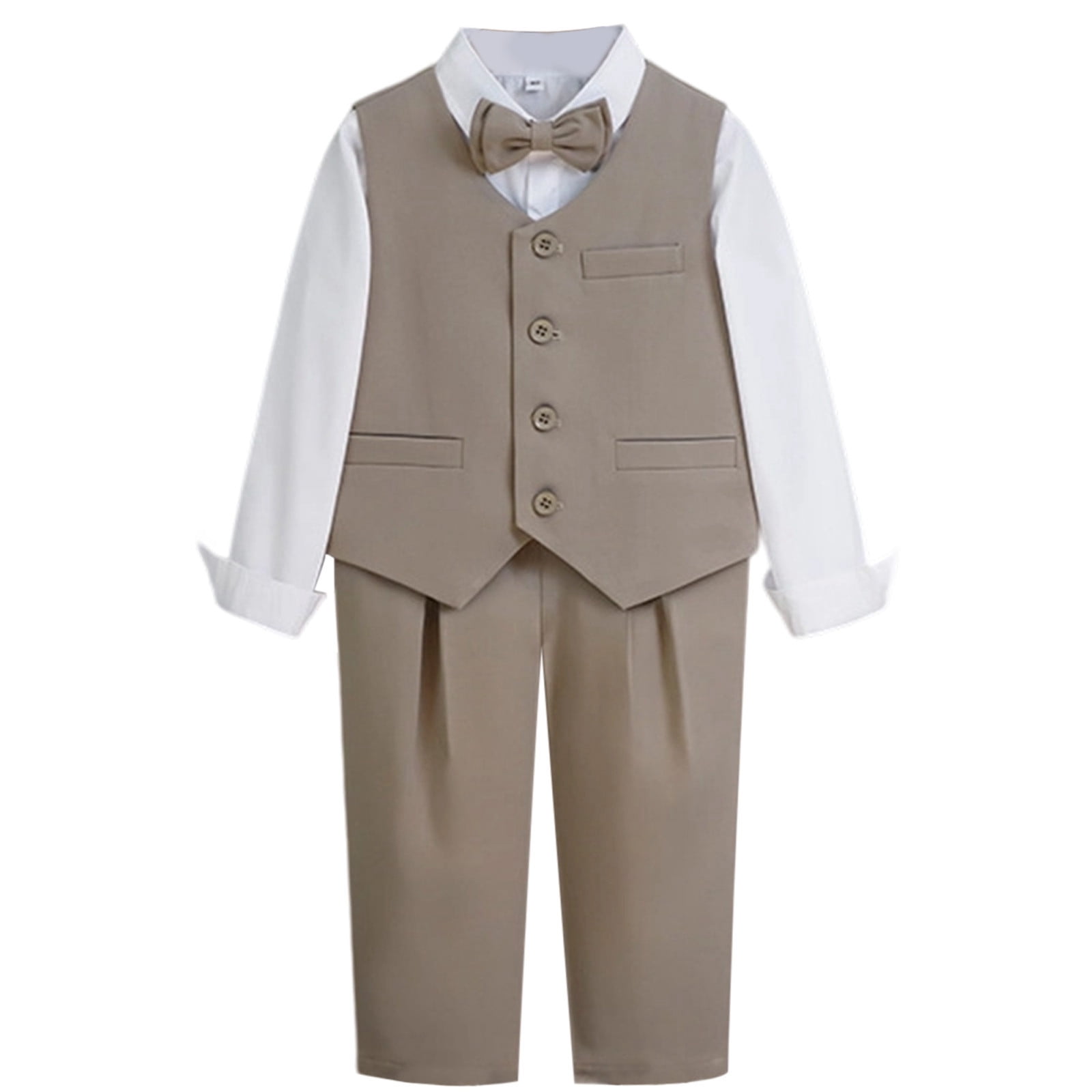 RMGVDSD Toddler Boys Suits Formal Outfit Boy's Suit Set Dress Shirt ...