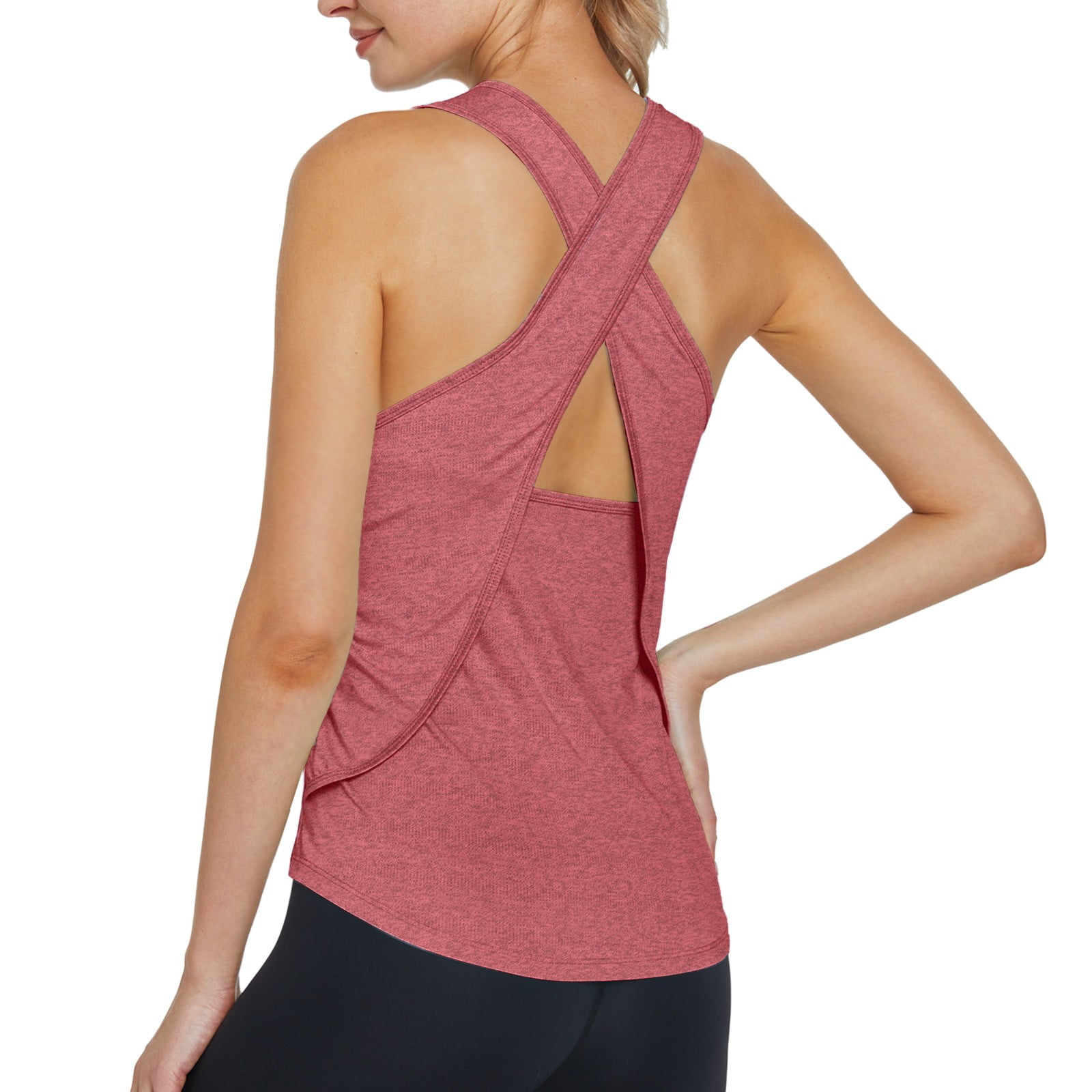 RMGVDSD Women Slim Fit Tank Top Open Back Workout Top Backless Yoga ...