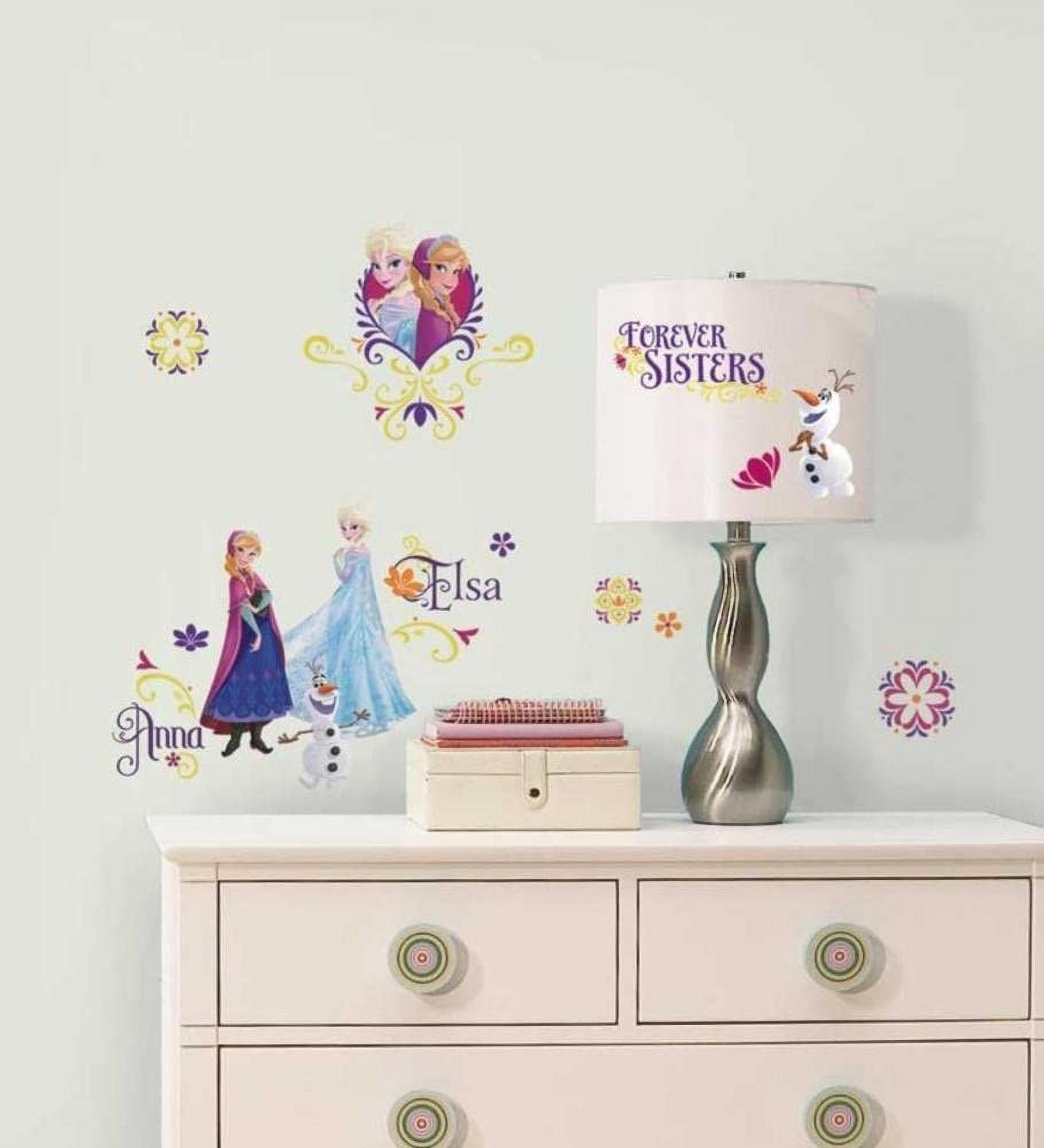 RMK2652SCS Disney Frozen Spring Peel And Stick Wall Decals,Anna w/ Cape ...