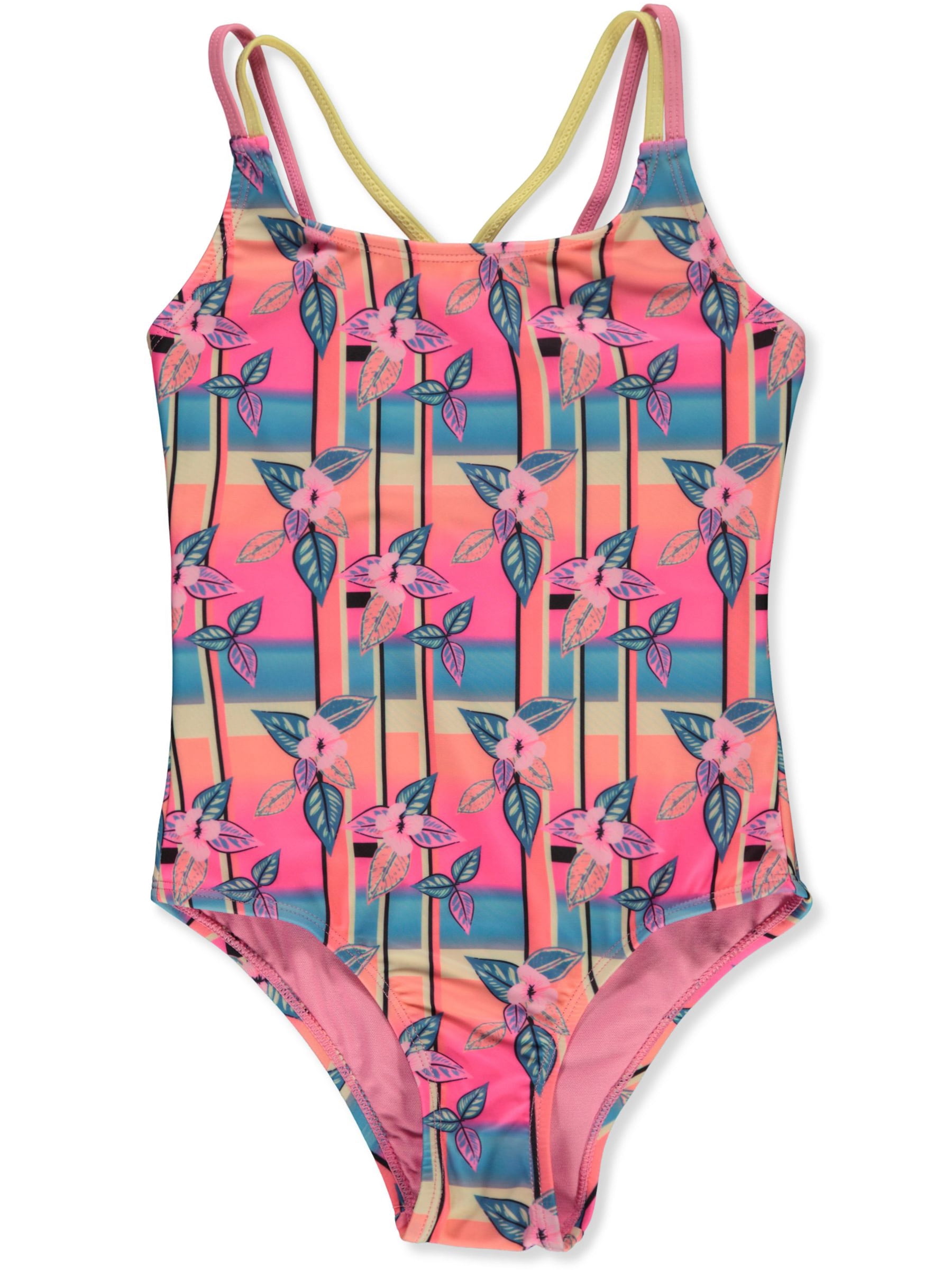 RMLA Girls' 1-Piece Floral Swimsuit - multi, 10 (Big Girls) - Walmart.com