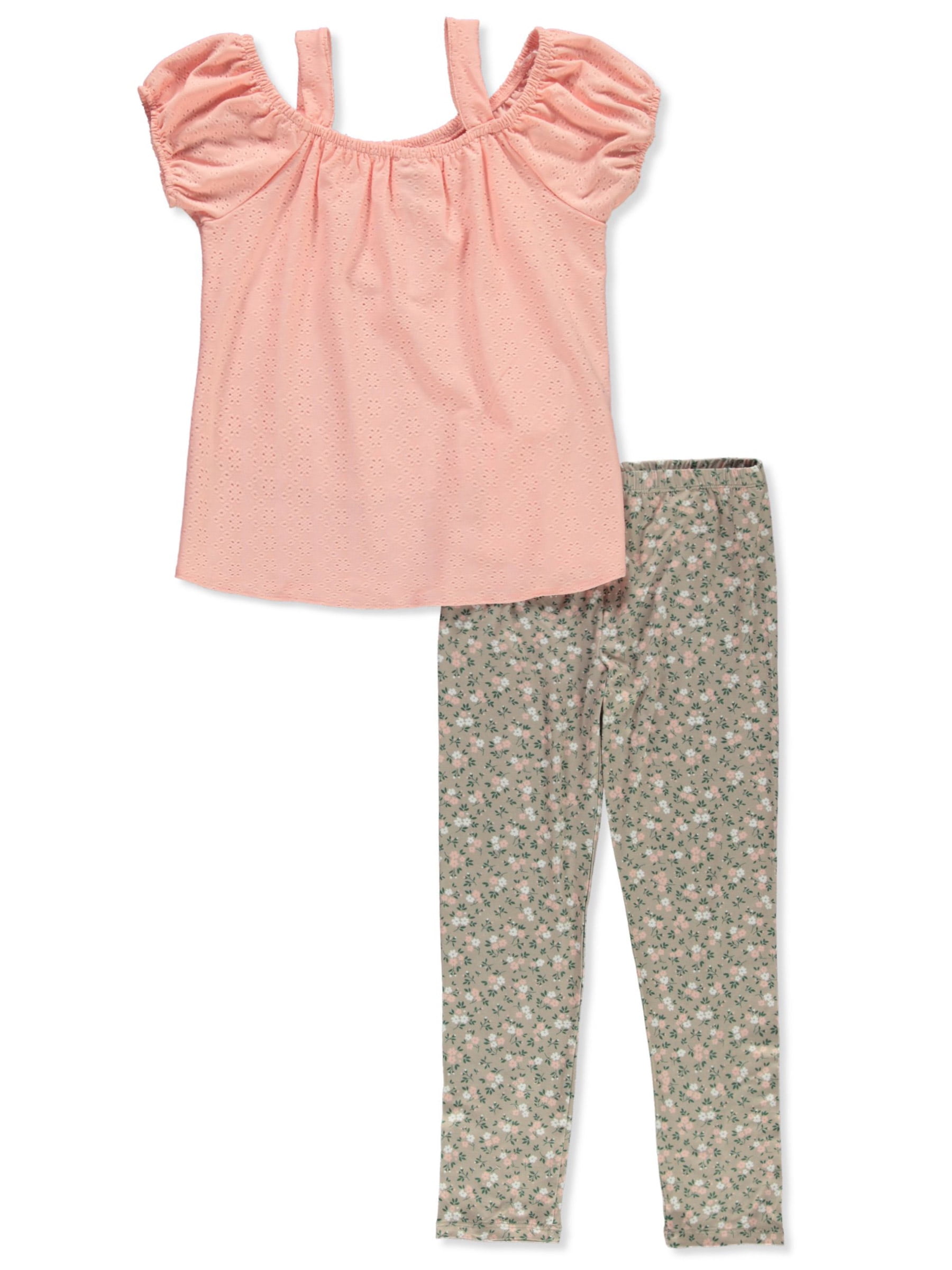 RMLA Girls' 2-Piece Leggings Set Outfit - blush, 7 (Big Girls ...