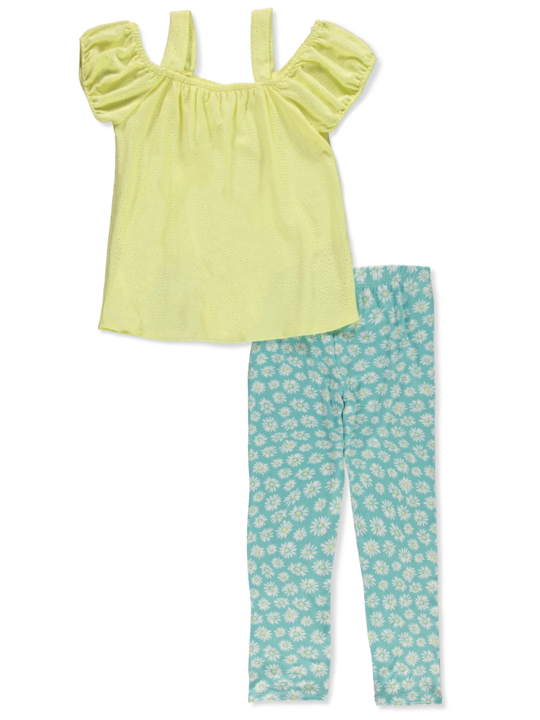 RMLA Girls' 2-Piece Leggings Set Outfit - yellow, 14 (Big Girls ...