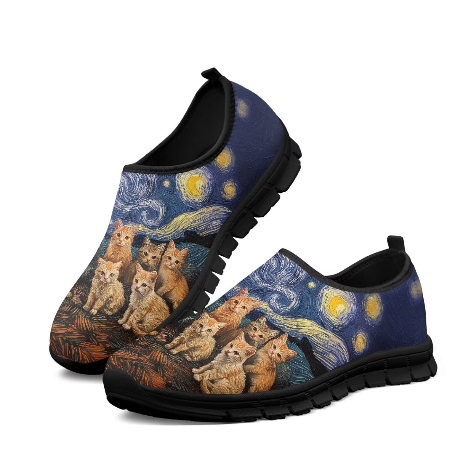 RMMRIYUE Cat Sneakers for Men, Slip On No Slip Sneakers, Running Shoes Working Shoes Tennies ...