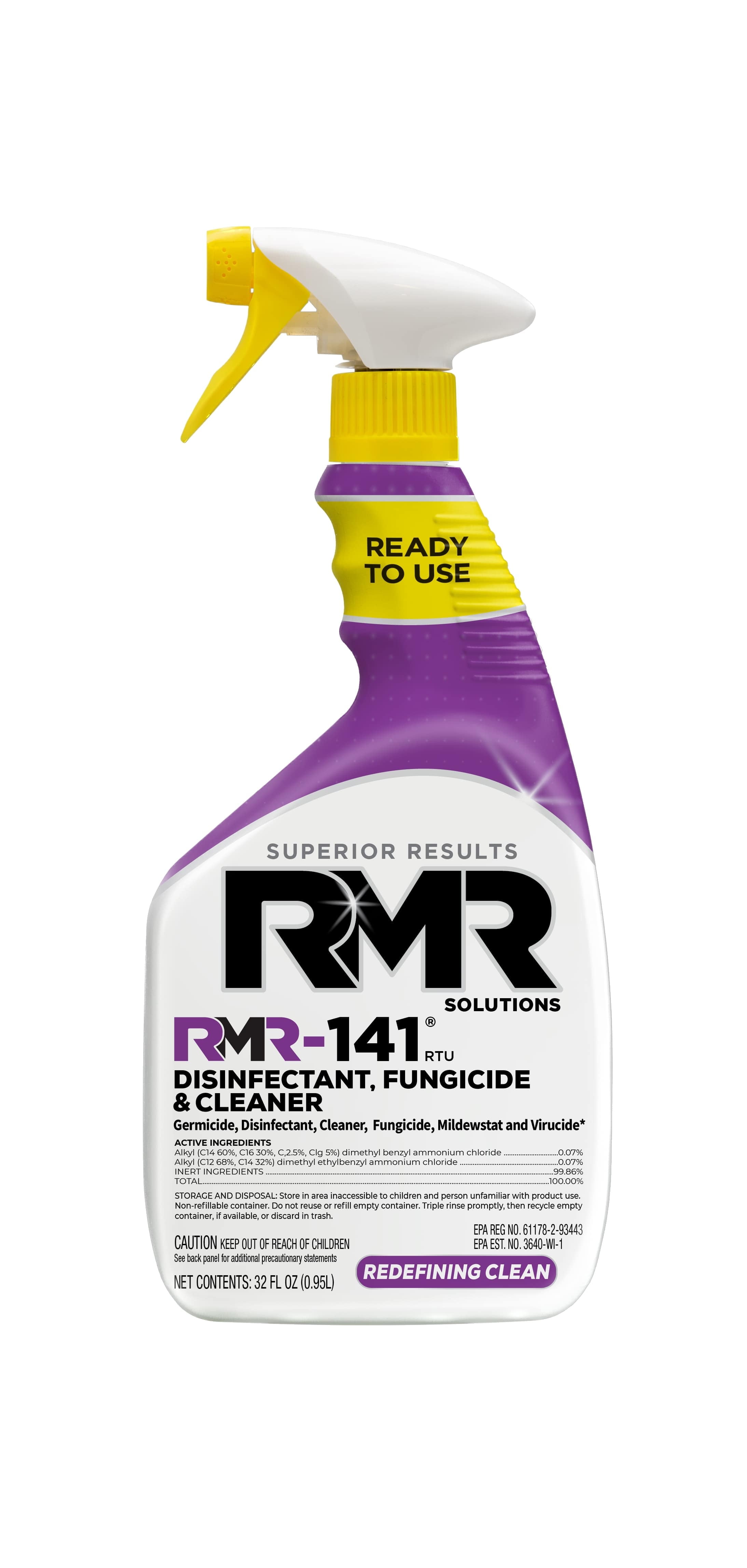 RMR-141 Disinfectant Spray Cleaner, Kill Mold, Bacteria, & Viruses, 32 ...