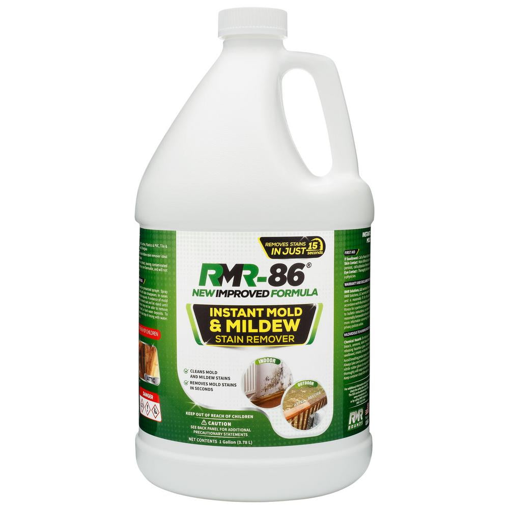 RMR 86 Indoor Mold and Mildew Stain Remover Spray for Vinyl and Household Surfaces 1 Gallon Walmart