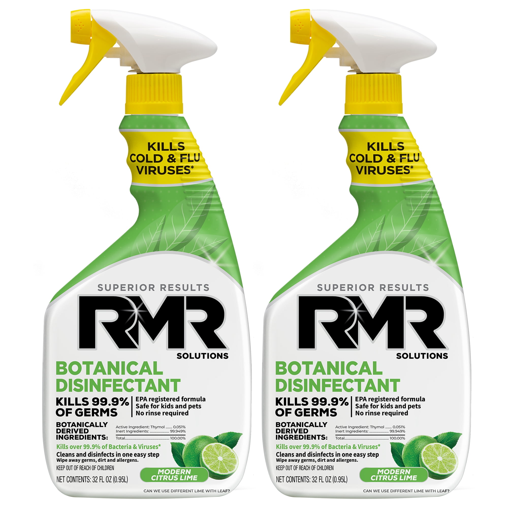 RMR Botanical Disinfectant Cleaner, Citrus Scent, 32 Fl. Oz., Pack of 2 ...