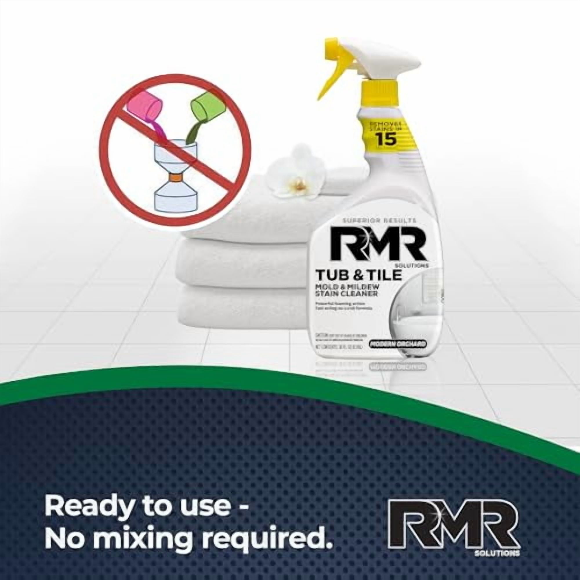 RMR - Tub and Tile Cleaner, Mold & Mildew Stain Remover, Industrial ...