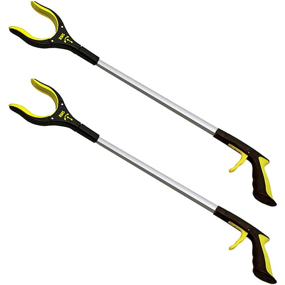 RMS 2-Pack 34 Inch Extra Long Grabber Reacher with Rotating Jaw ...