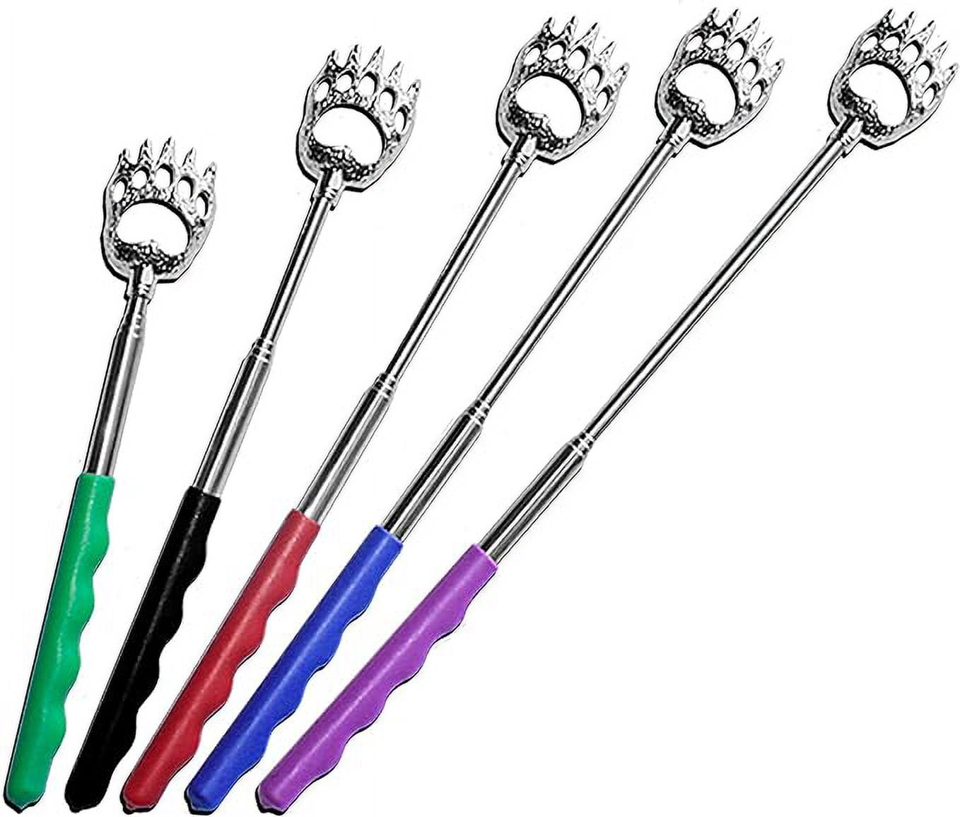 RMS 5 Pack Telescoping Back Scratcher - Extendable Telescope Back ...