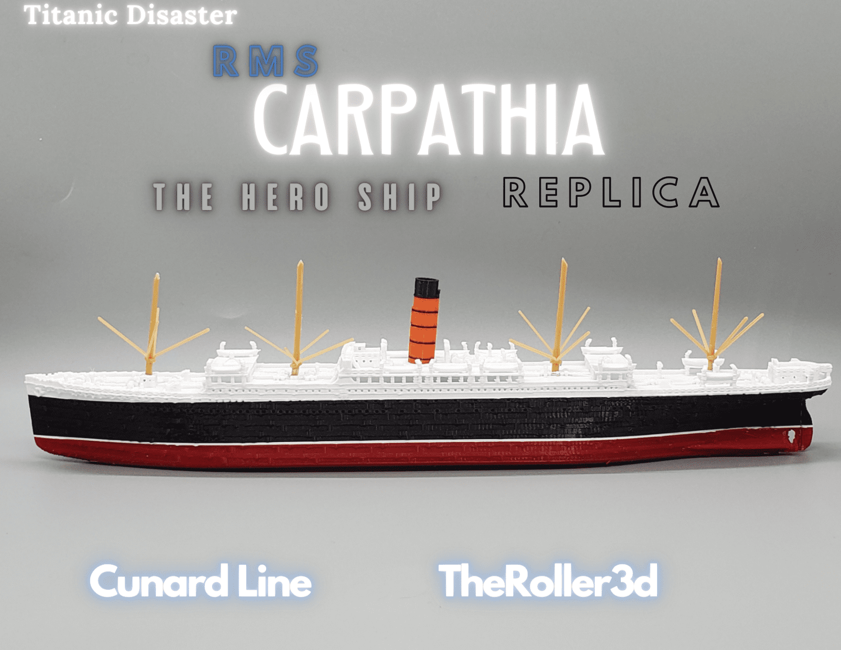 TheRoller3D RMS Carpathia Model, 1 Foot Length, Historical Display ...